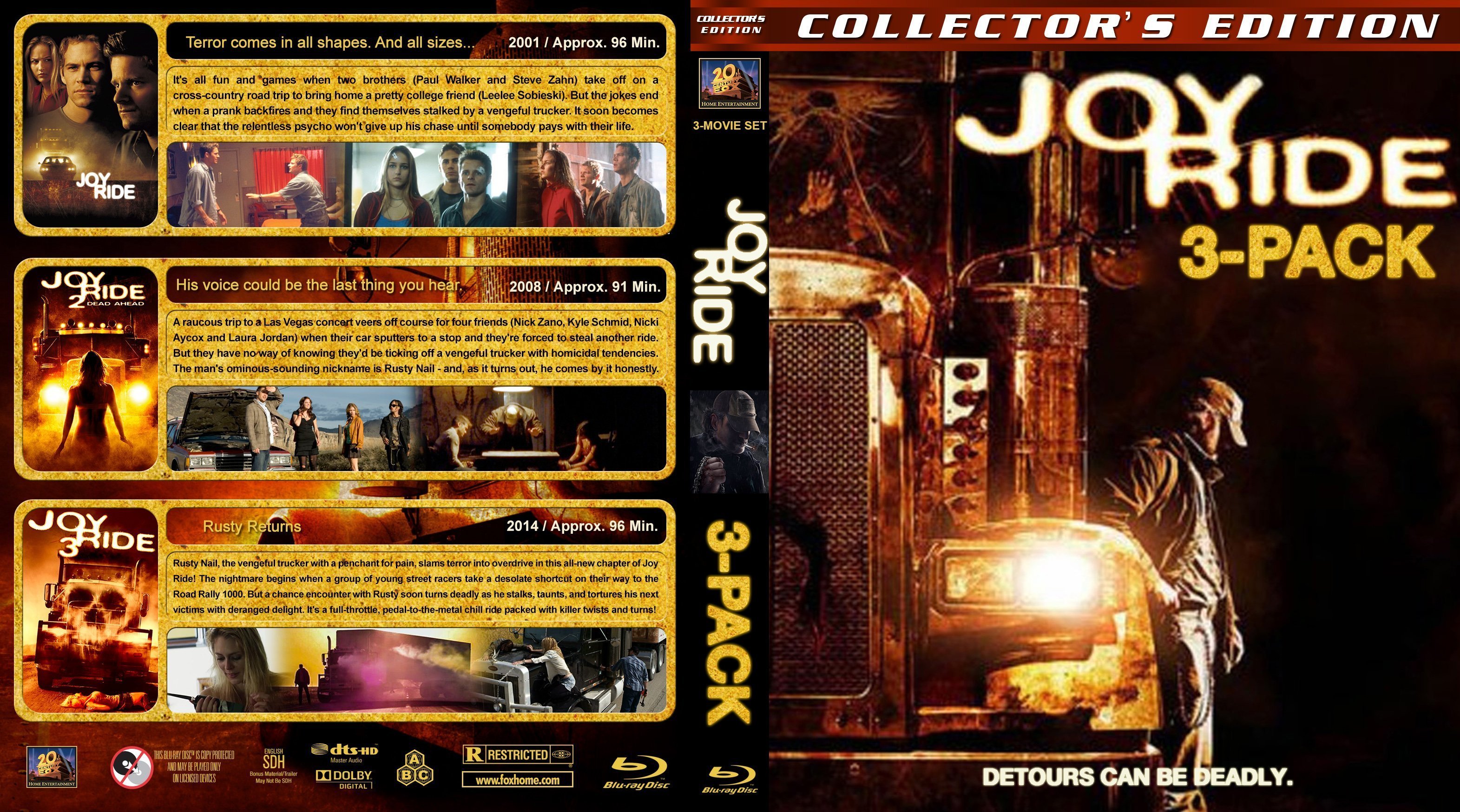 Joy Ride Triple Feature 2001 R1 | Blu-Ray Covers | Cover Century | Over ...