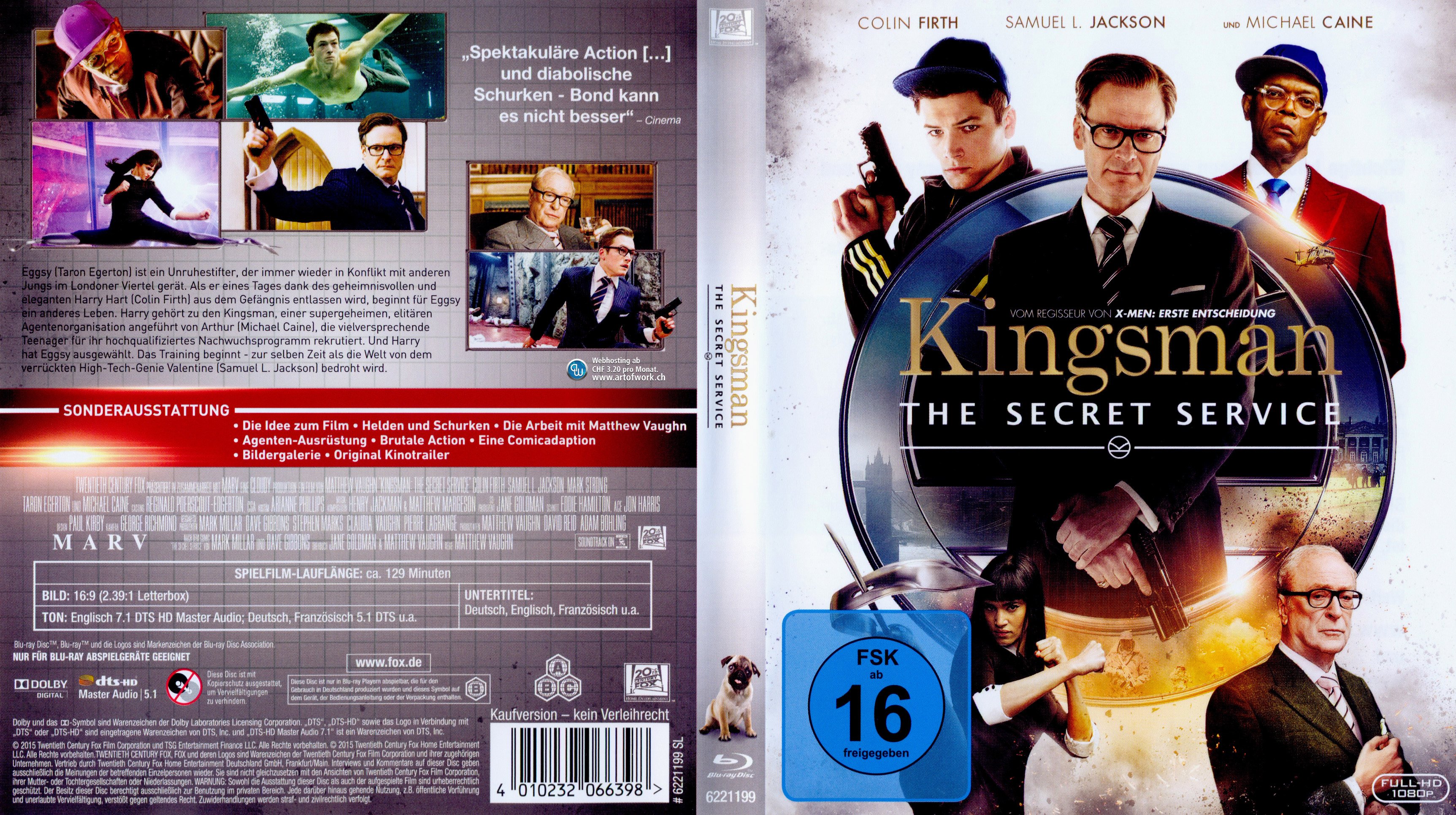 Kingsman The Secret Service Matthew Vaughn | Blu-Ray Covers | Cover Century | Over 1.000.000 ...