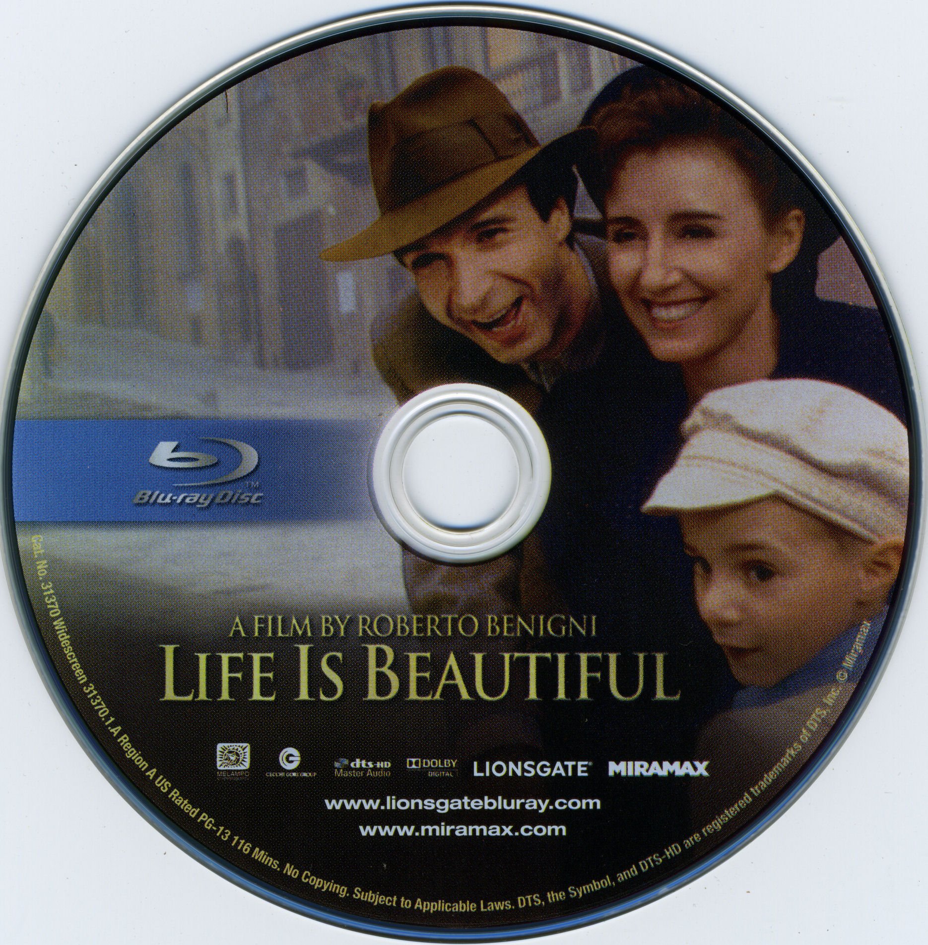Life Is Beautiful 1997 Label | Blu-Ray Covers | Cover Century | Over 1. ...