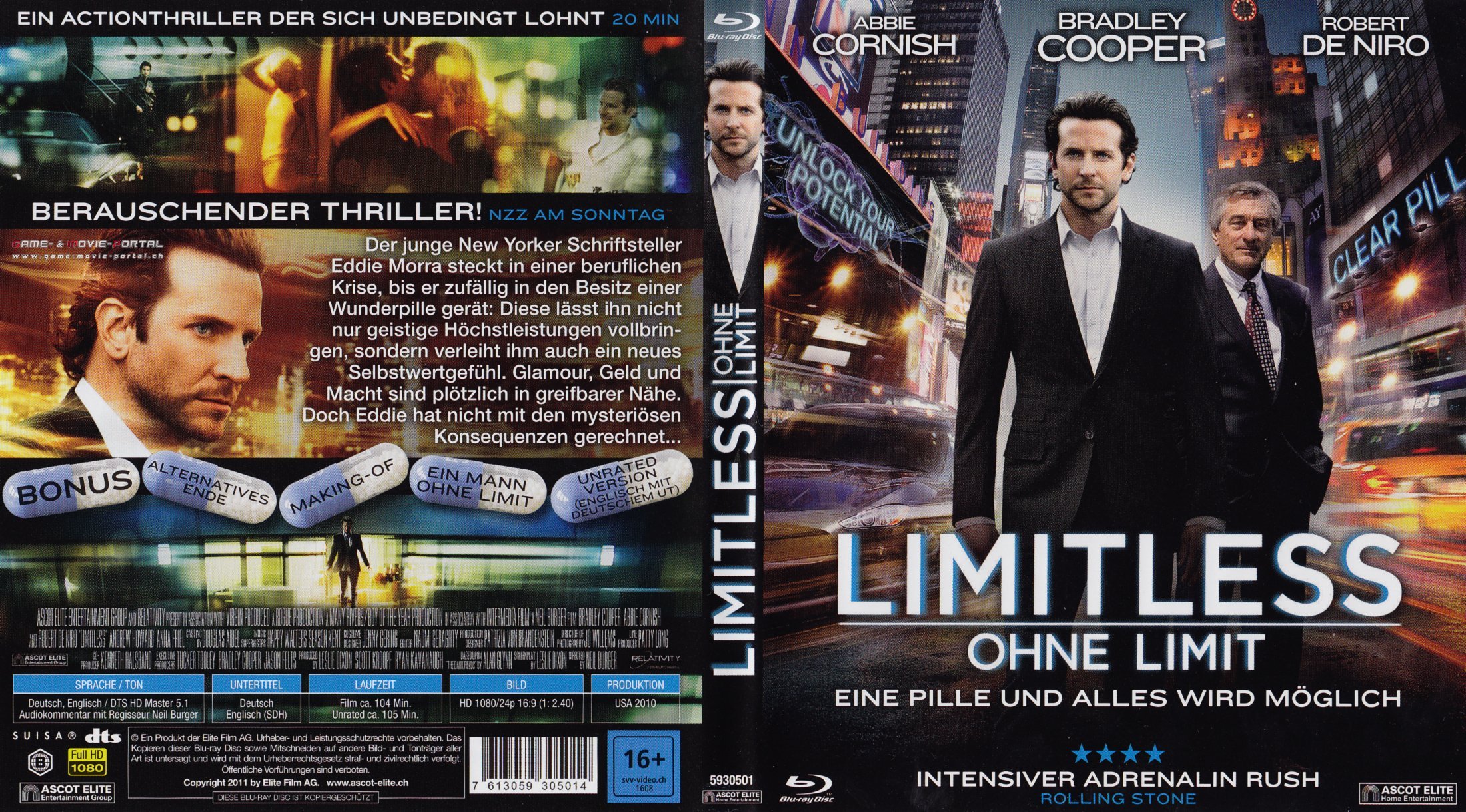 Limitless Ohne Limit Bradley Cooper | Blu-Ray Covers | Cover Century | Over 1.000.000 Album Art ...
