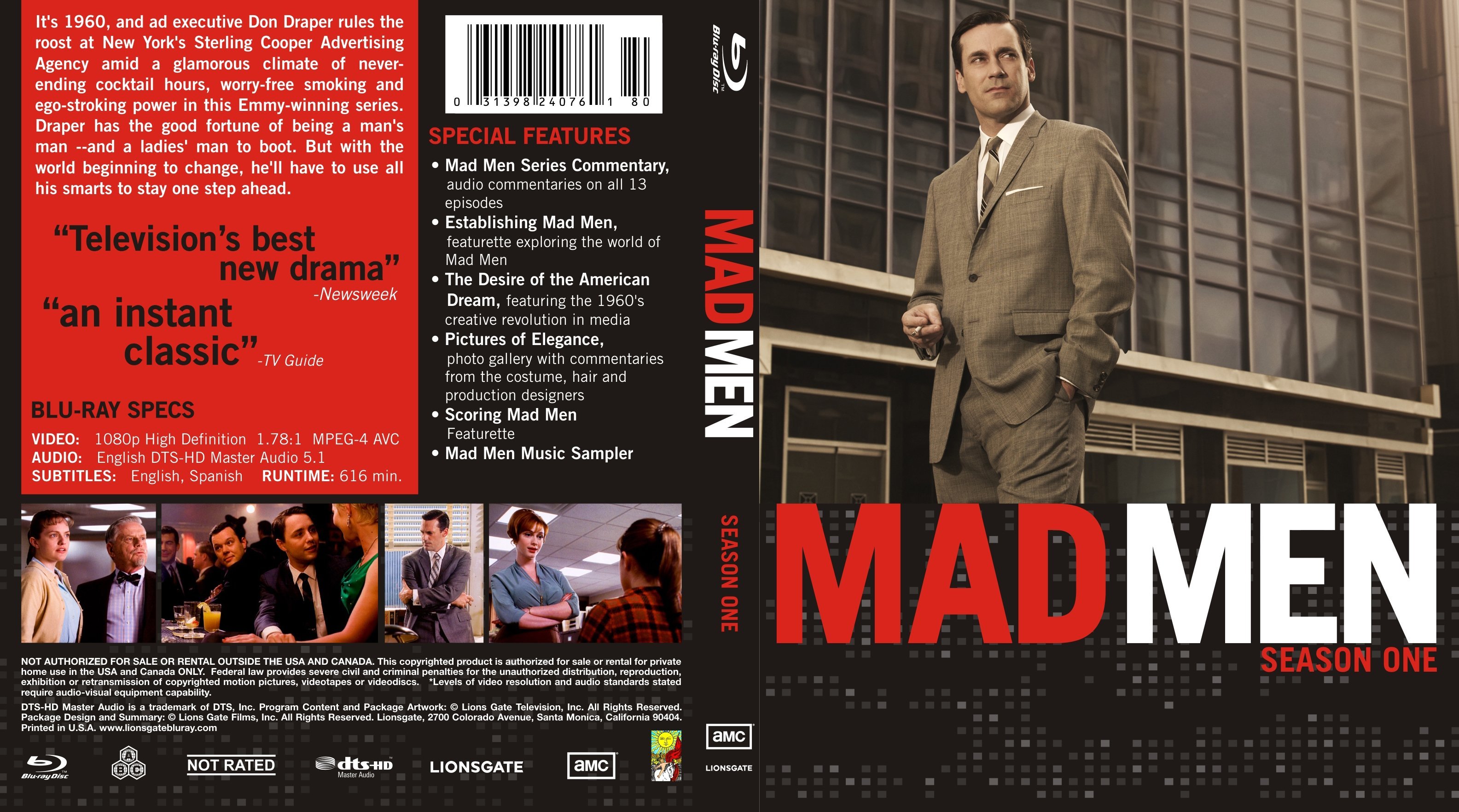 Mad Men Season 1 2 3 4 Front s | Blu-Ray Covers | Cover Century | Over ...