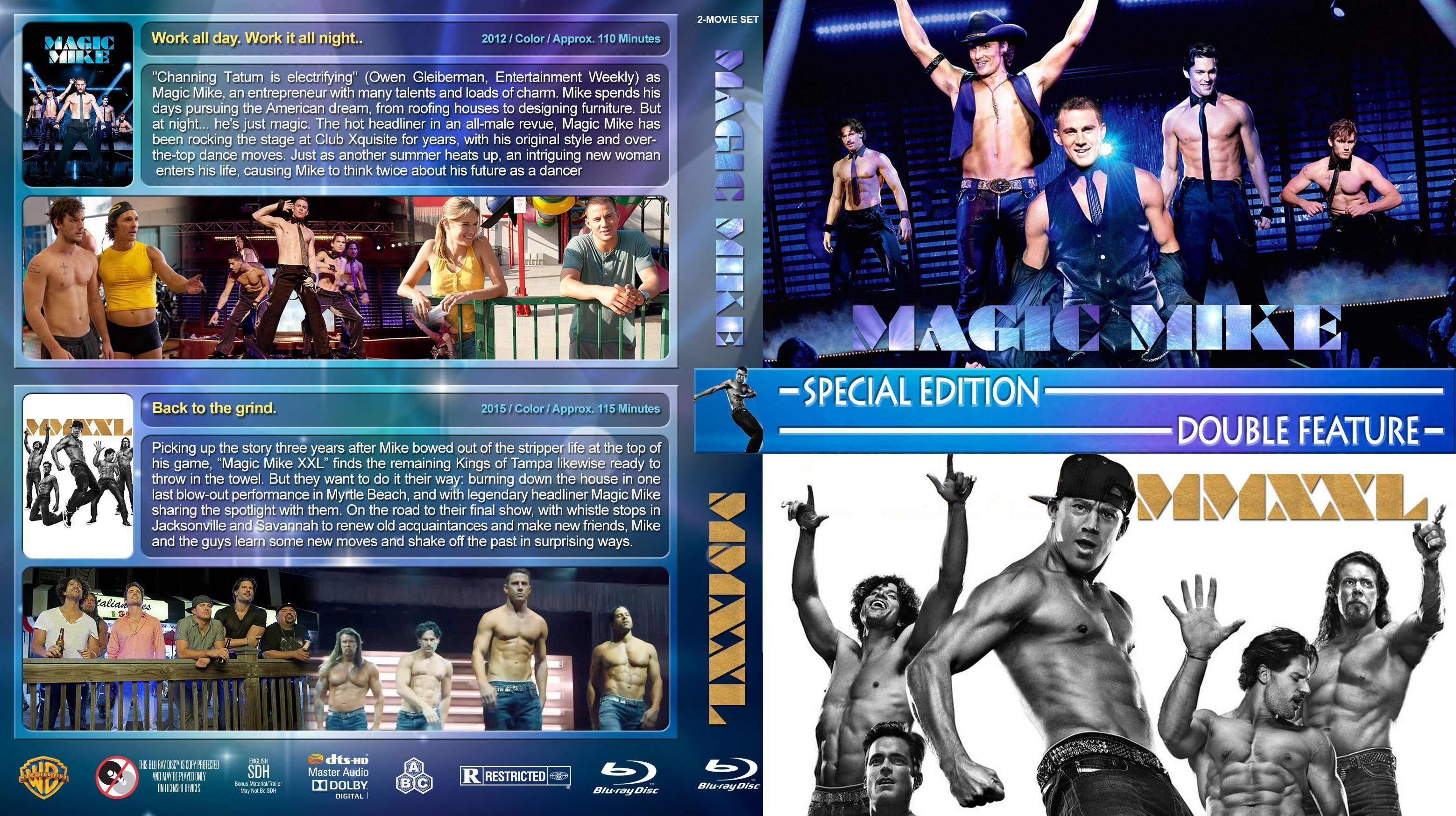 Magic Mike Double Feature R1 | Blu-Ray Covers | Cover Century | Over 1. ...