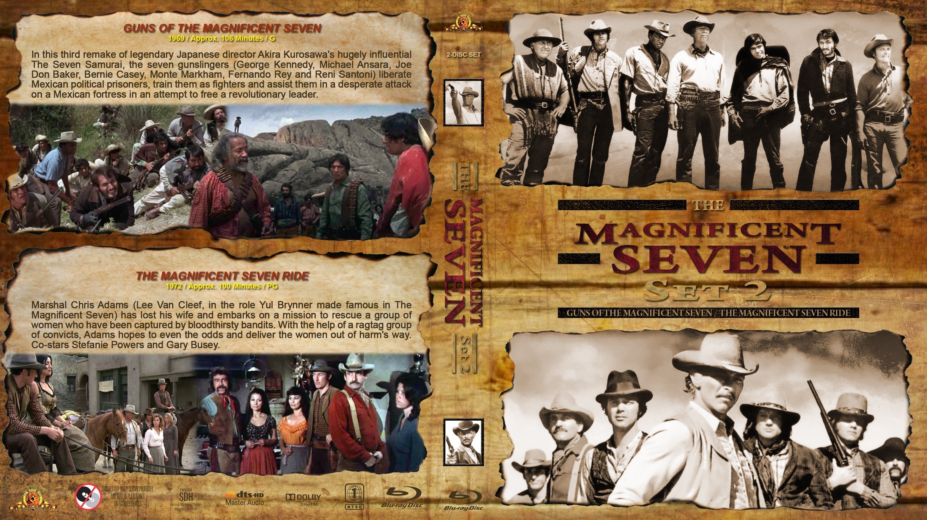Magnificent Seven Set 2 1969 1972 R1 | Blu-Ray Covers | Cover Century ...