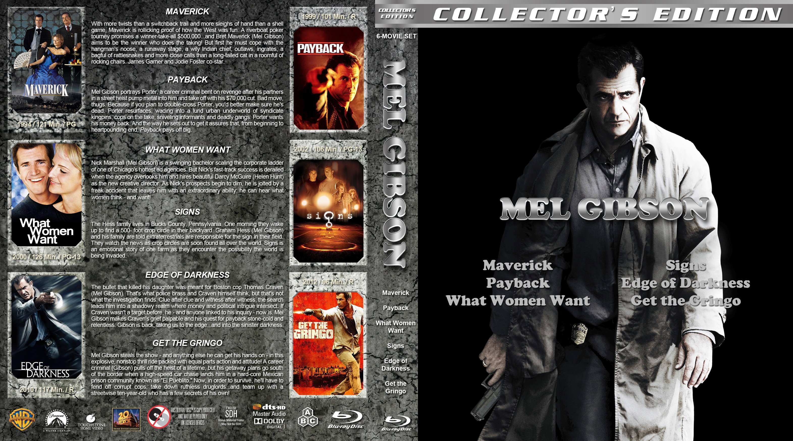 Mel Gibson Collection 1994 R1 | Blu-Ray Covers | Cover Century | Over 1 ...