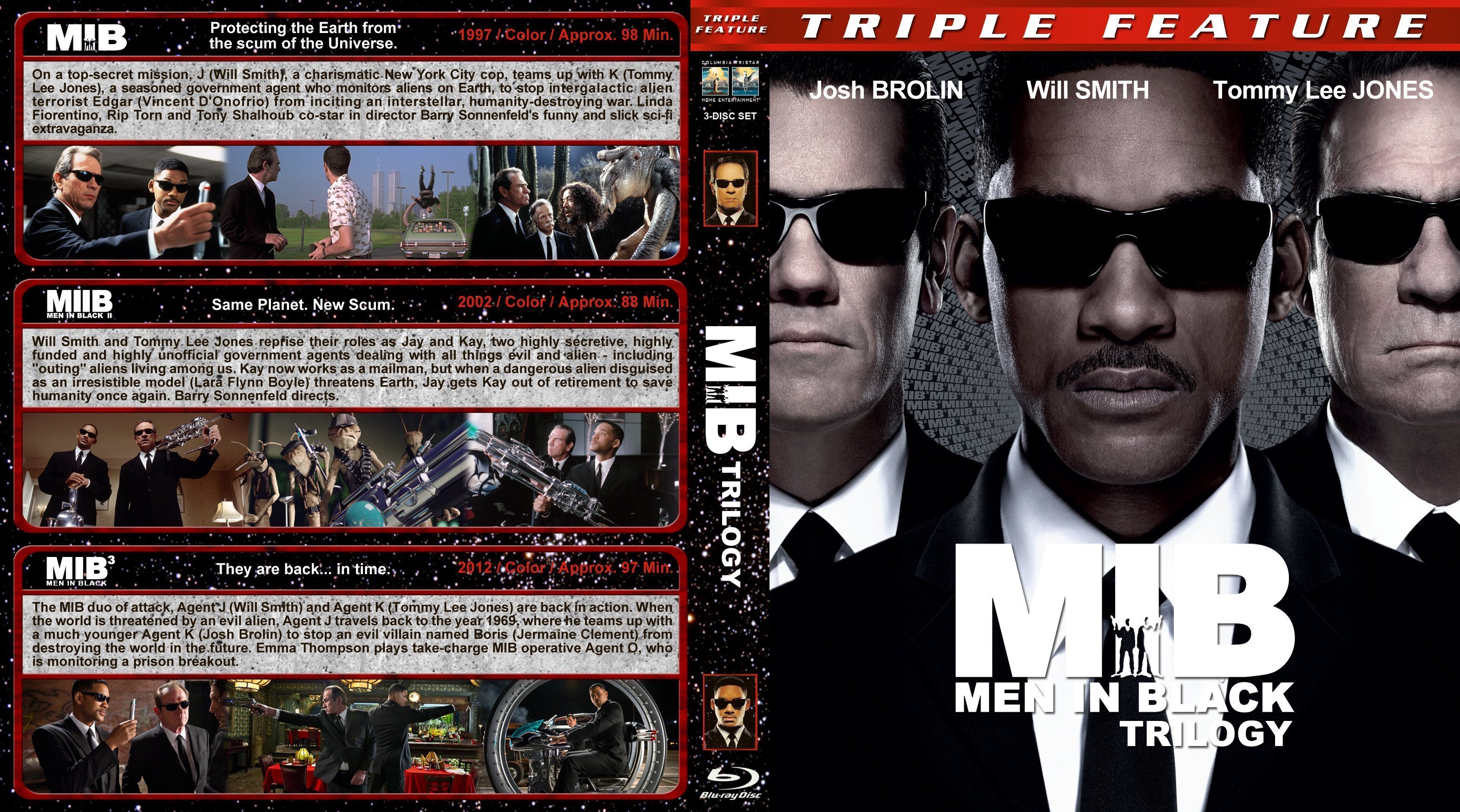 Men in Black Trilogy 1997 R1 s 2 | Blu-Ray Covers | Cover Century ...