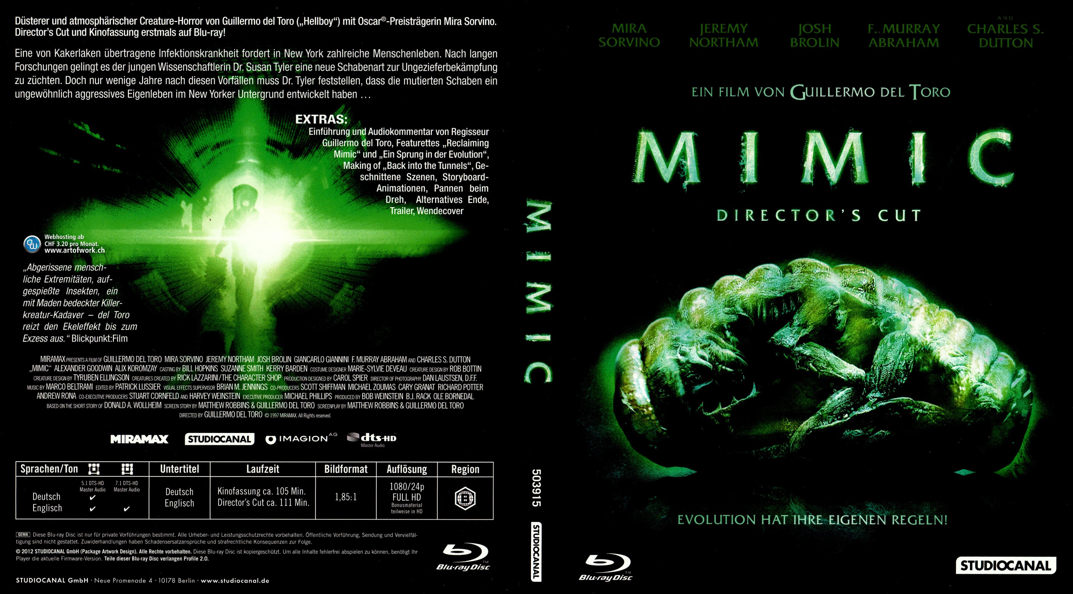 Mimic Directors Cut | Blu-Ray Covers | Cover Century | Over 1.000.000 ...