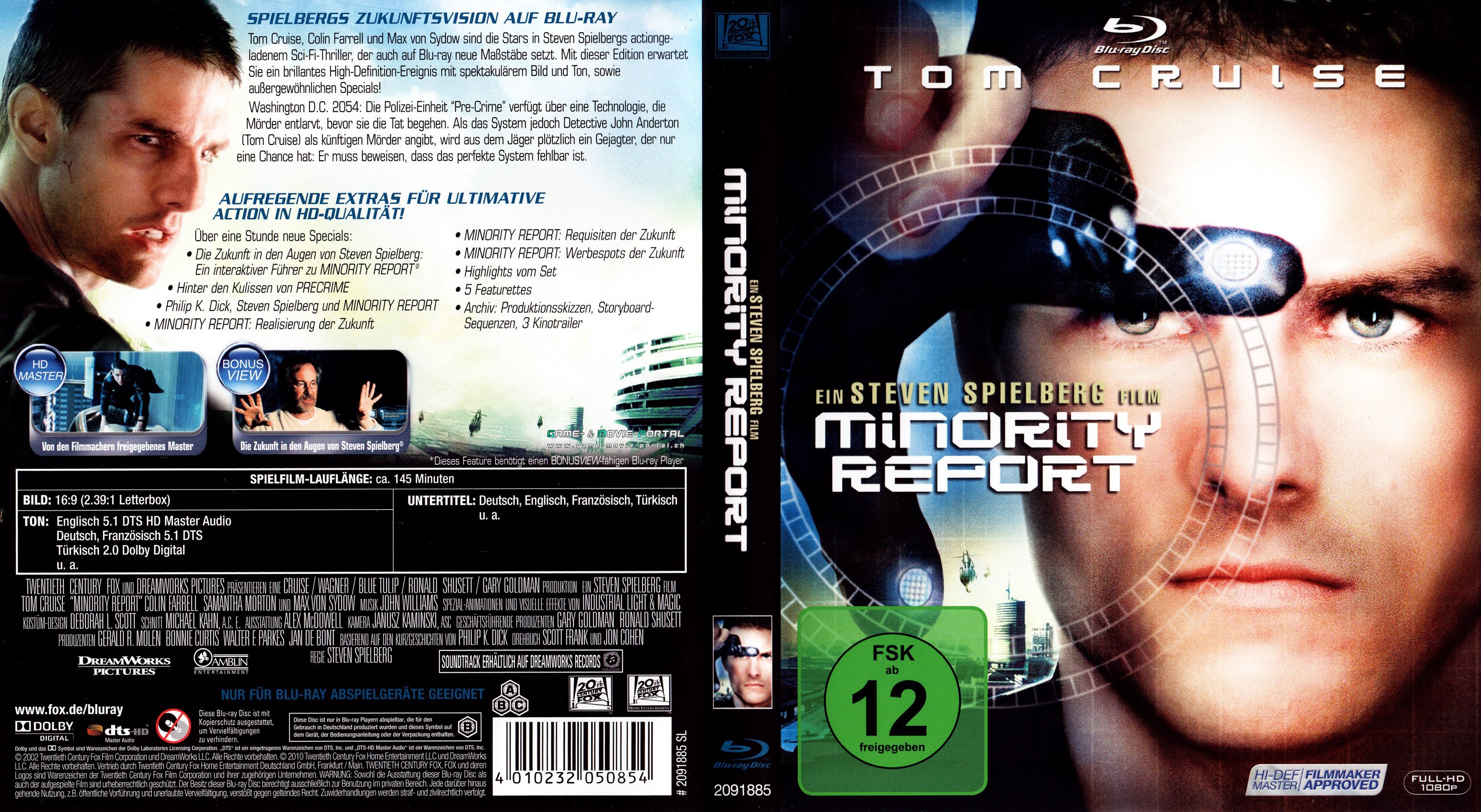 Minority Report Cover 2 | Blu-Ray Covers | Cover Century | Over 1.000. ...
