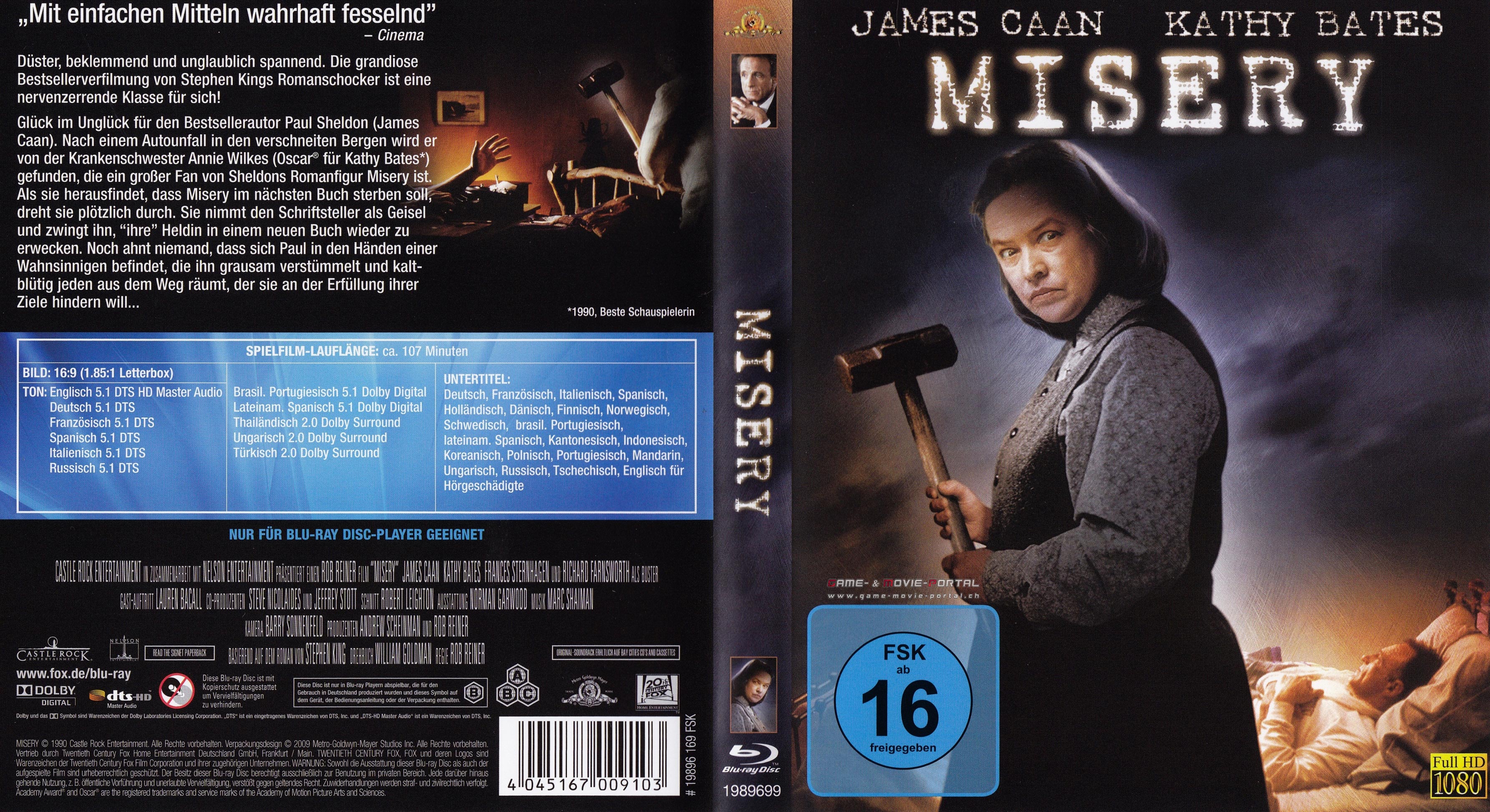 Misery Stephen King | Blu-Ray Covers | Cover Century | Over 1.000.000 ...