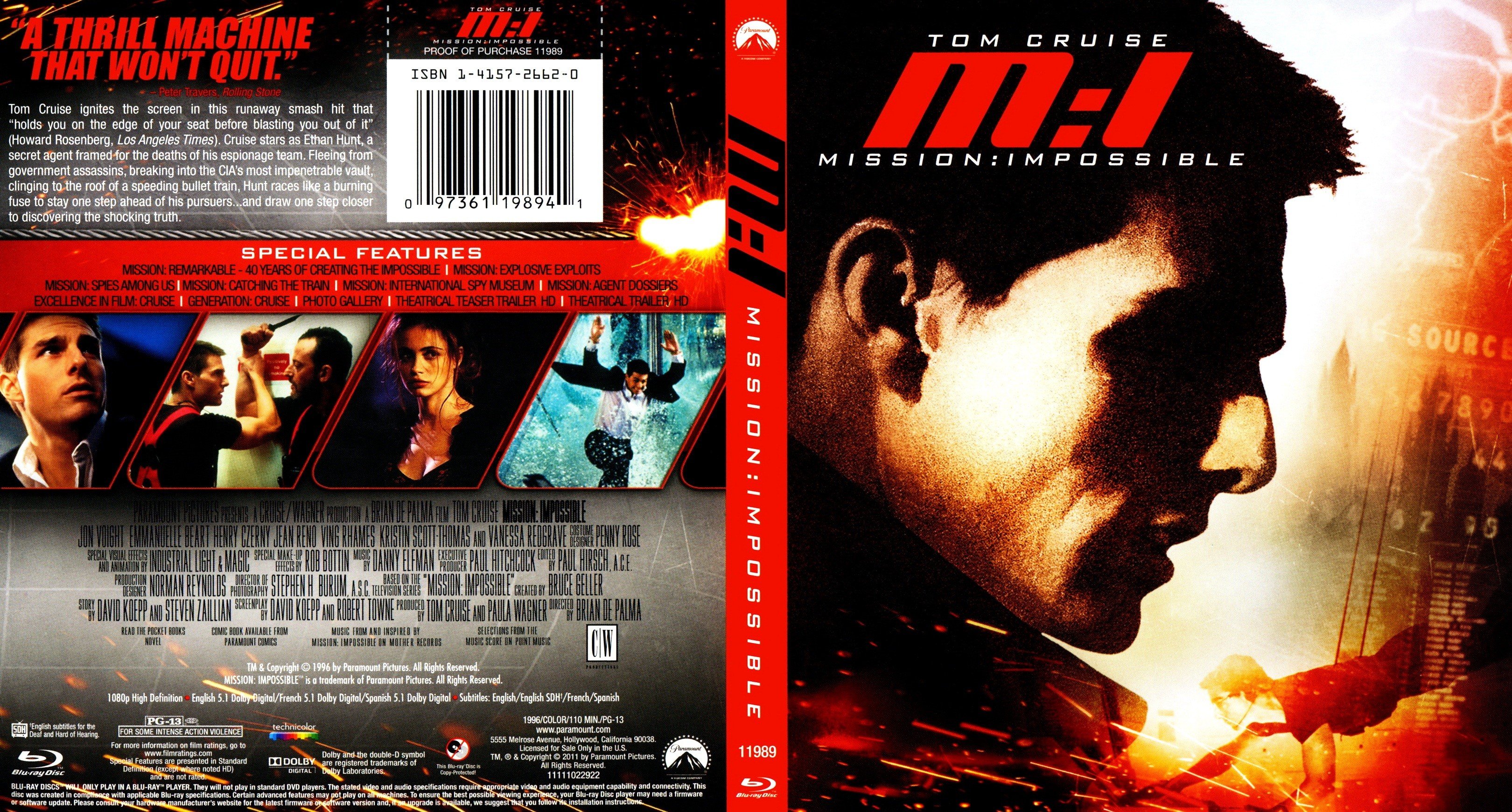 Mission Impossible 1996 | Blu-Ray Covers | Cover Century | Over 1.000. ...