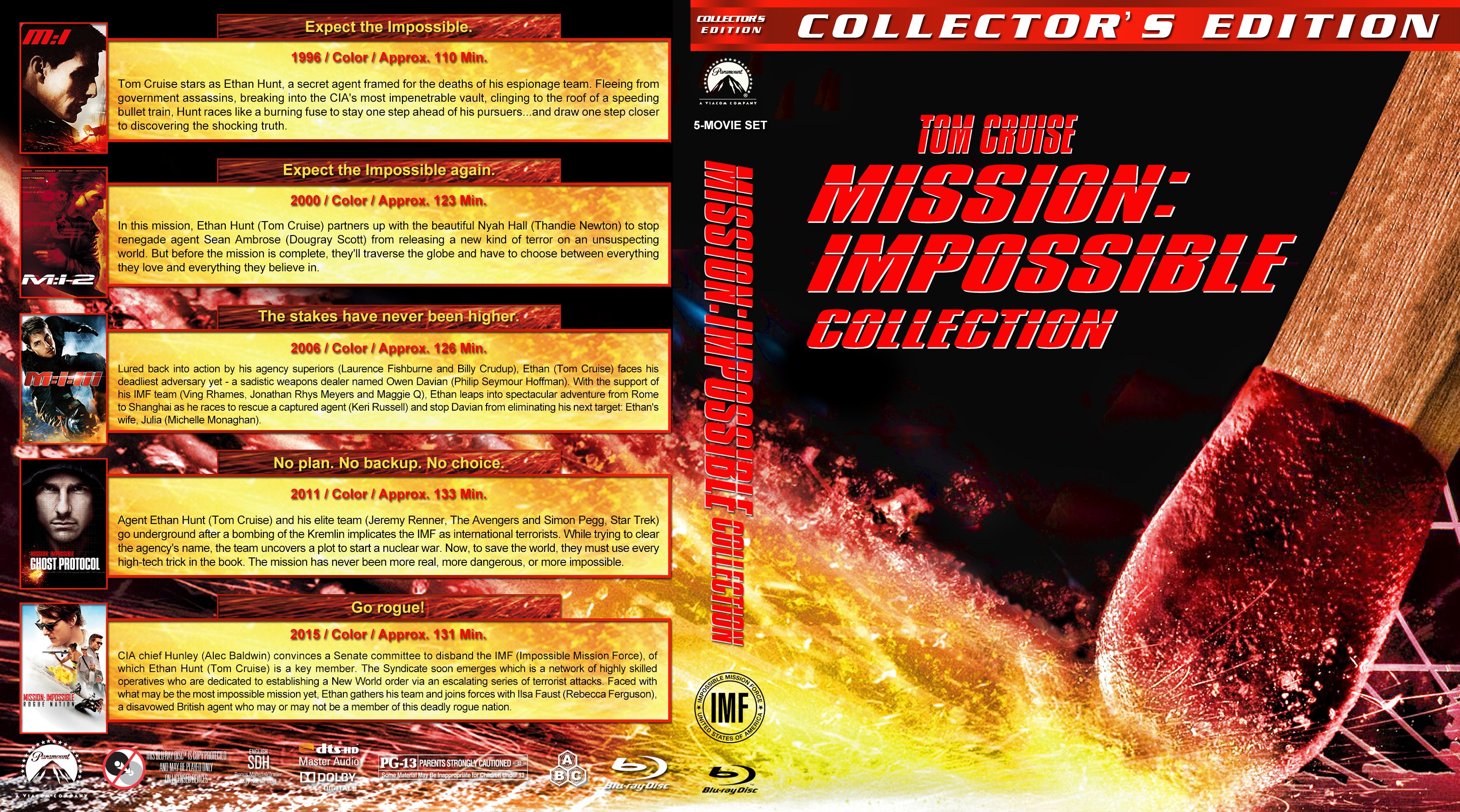 Mission Impossible Collection 5 1996 R1 | Blu-Ray Covers | Cover ...