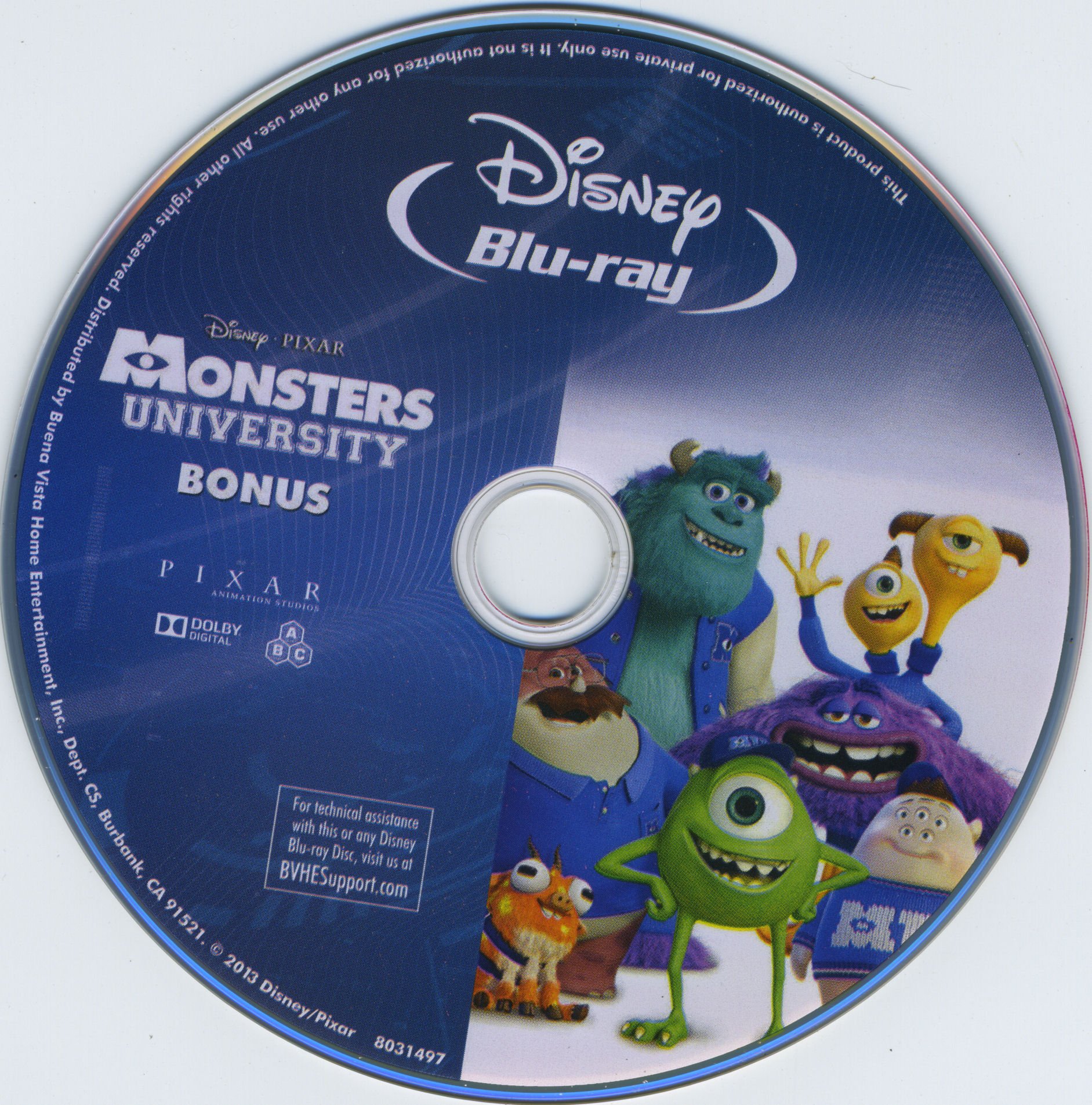Monsters University Labels 1 | Blu-Ray Covers | Cover Century | Over 1. ...