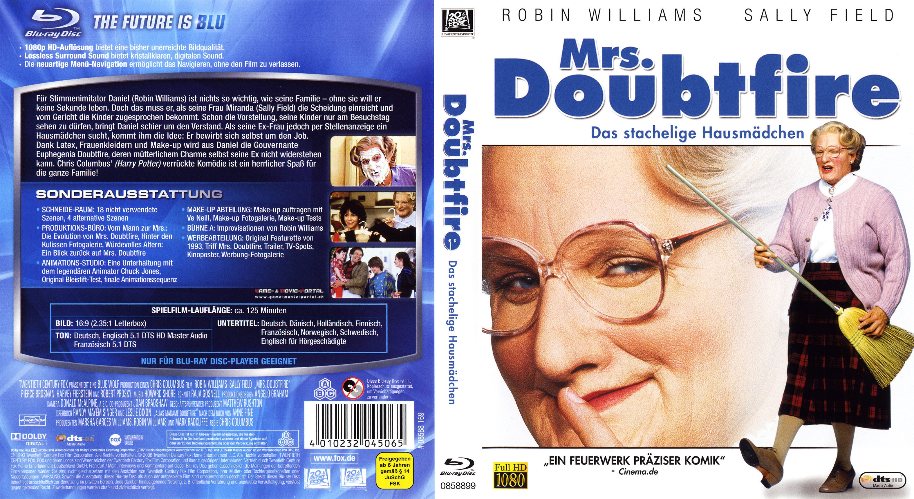 Mrs Doubtfire | Blu-Ray Covers | Cover Century | Over 1.000.000 Album Art covers for free