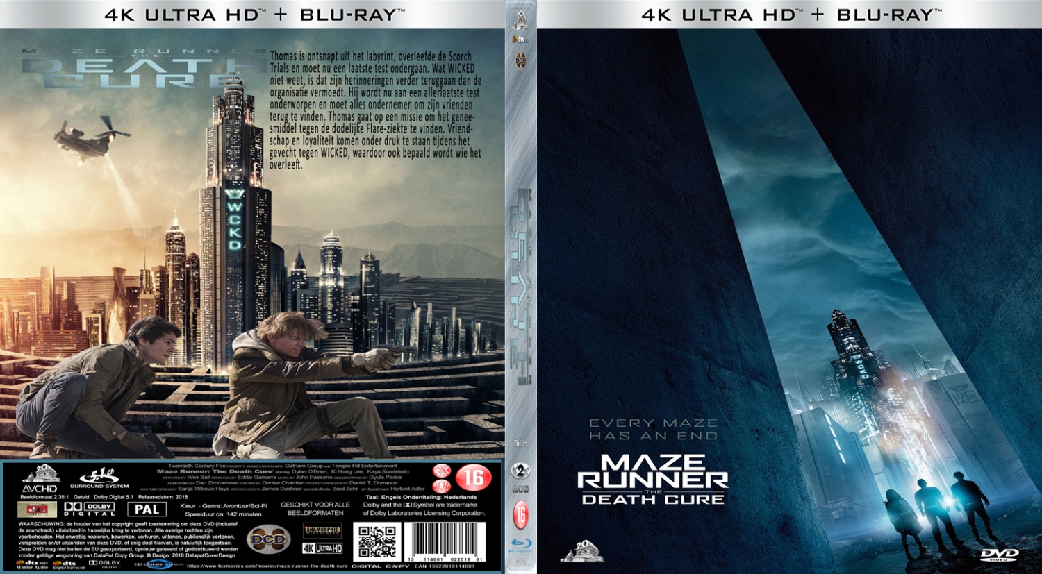 maze runner the death cure (2018) Blu Ray | Blu-Ray Covers | Cover ...