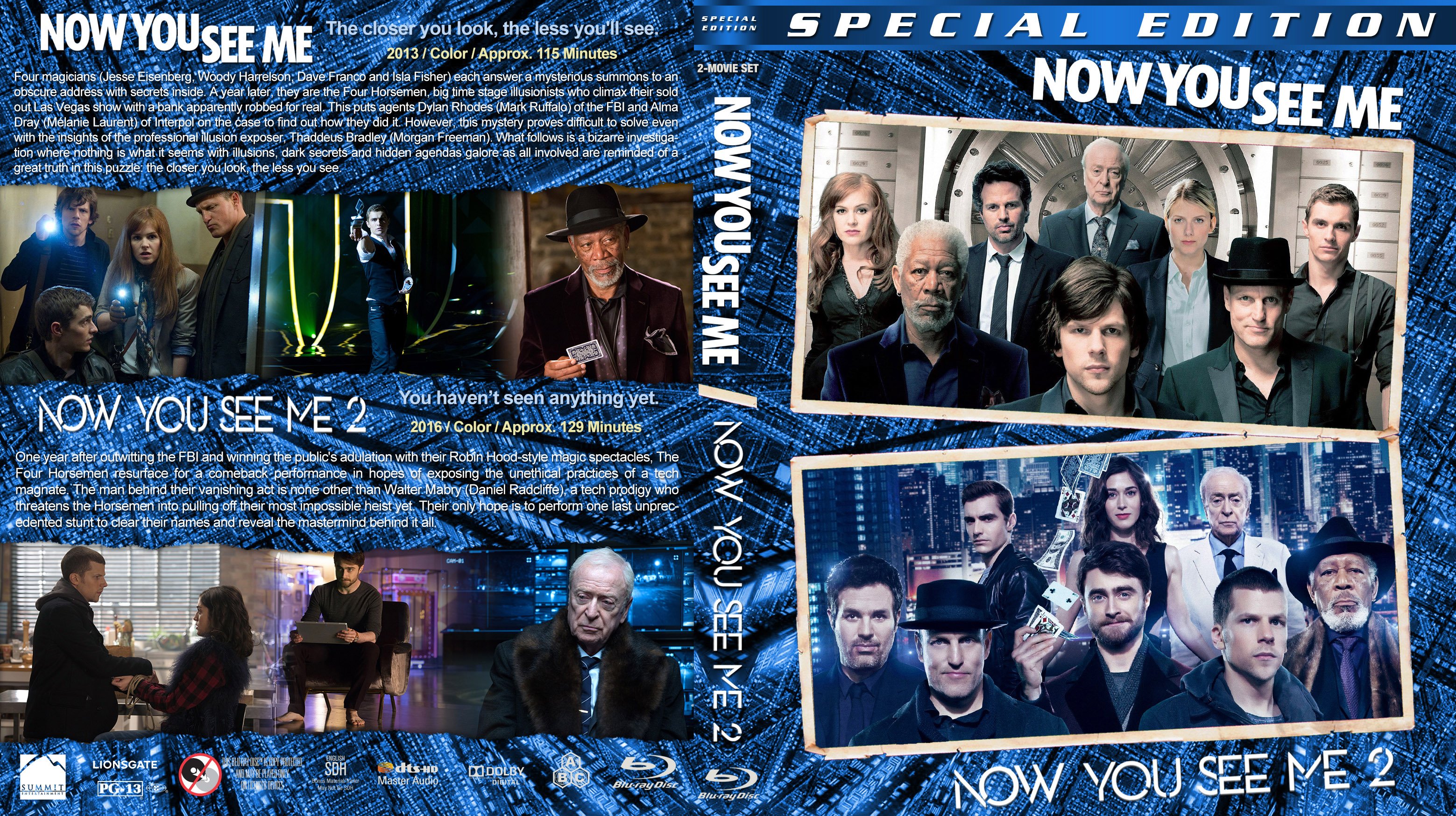 Now You See Me Double Feature 2016 1 | Blu-Ray Covers | Cover Century ...