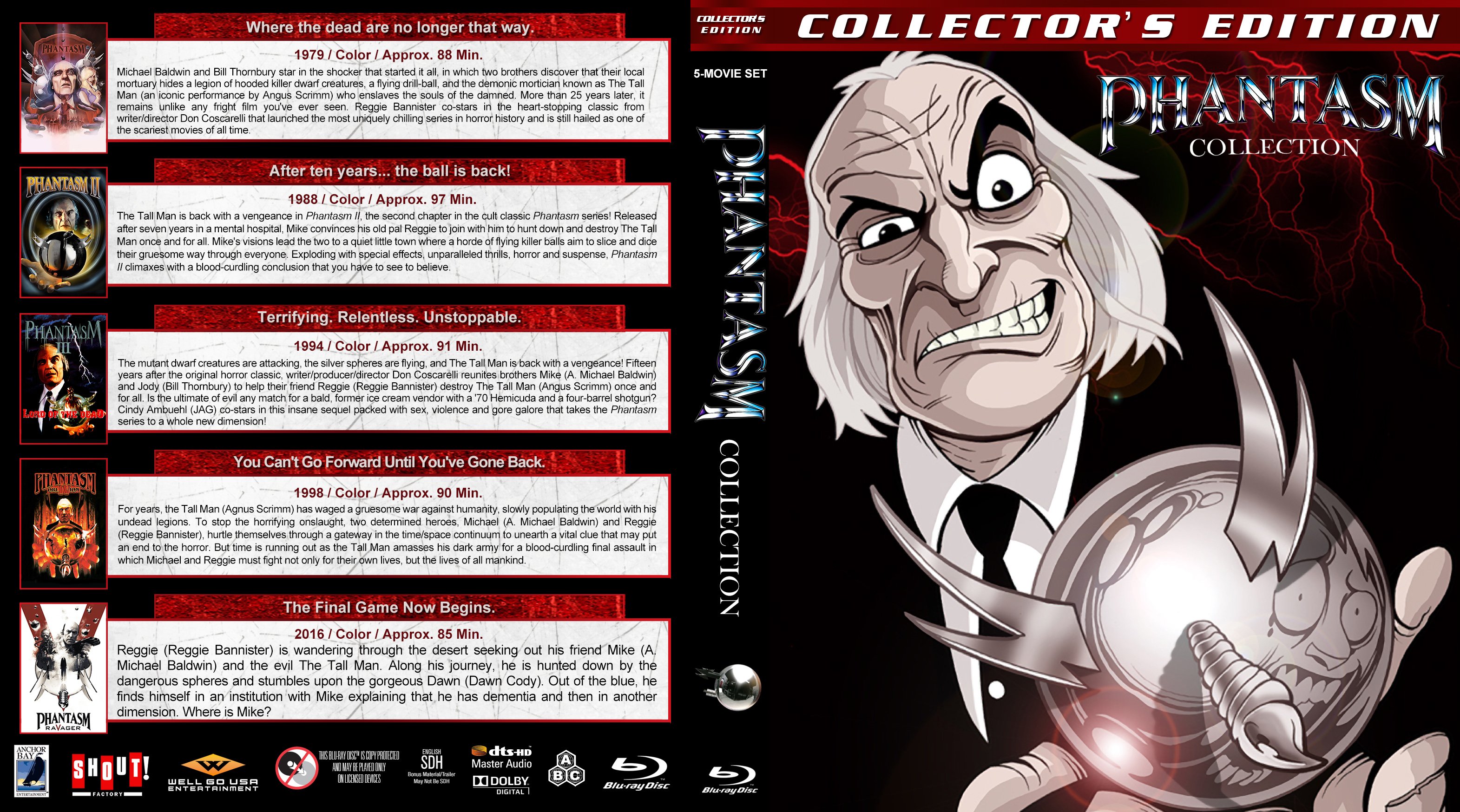 Phantasm Collection 1979 2016 R1 | Blu-Ray Covers | Cover Century ...