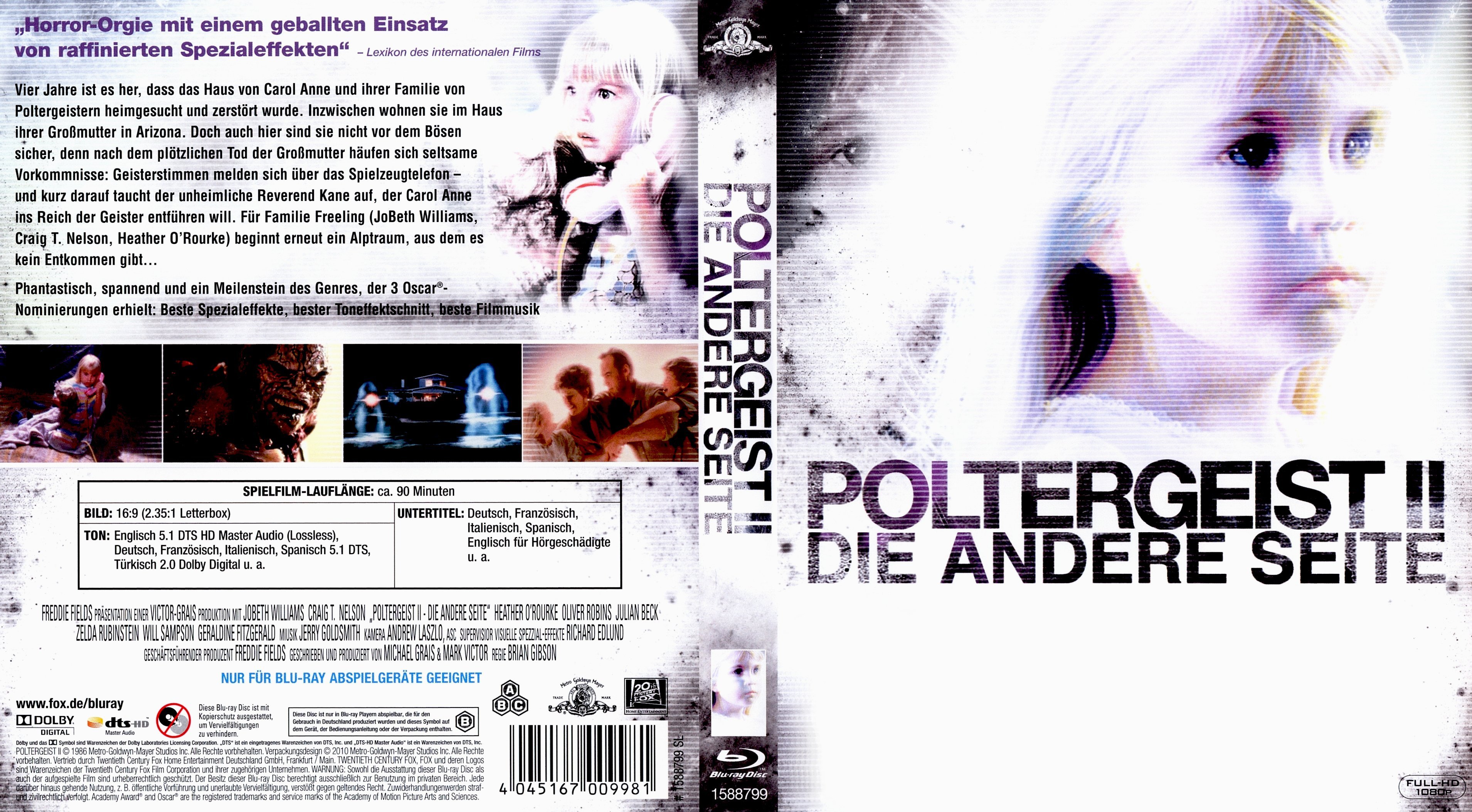 Poltergeist 2 Die andere Seite | Blu-Ray Covers | Cover Century | Over ...