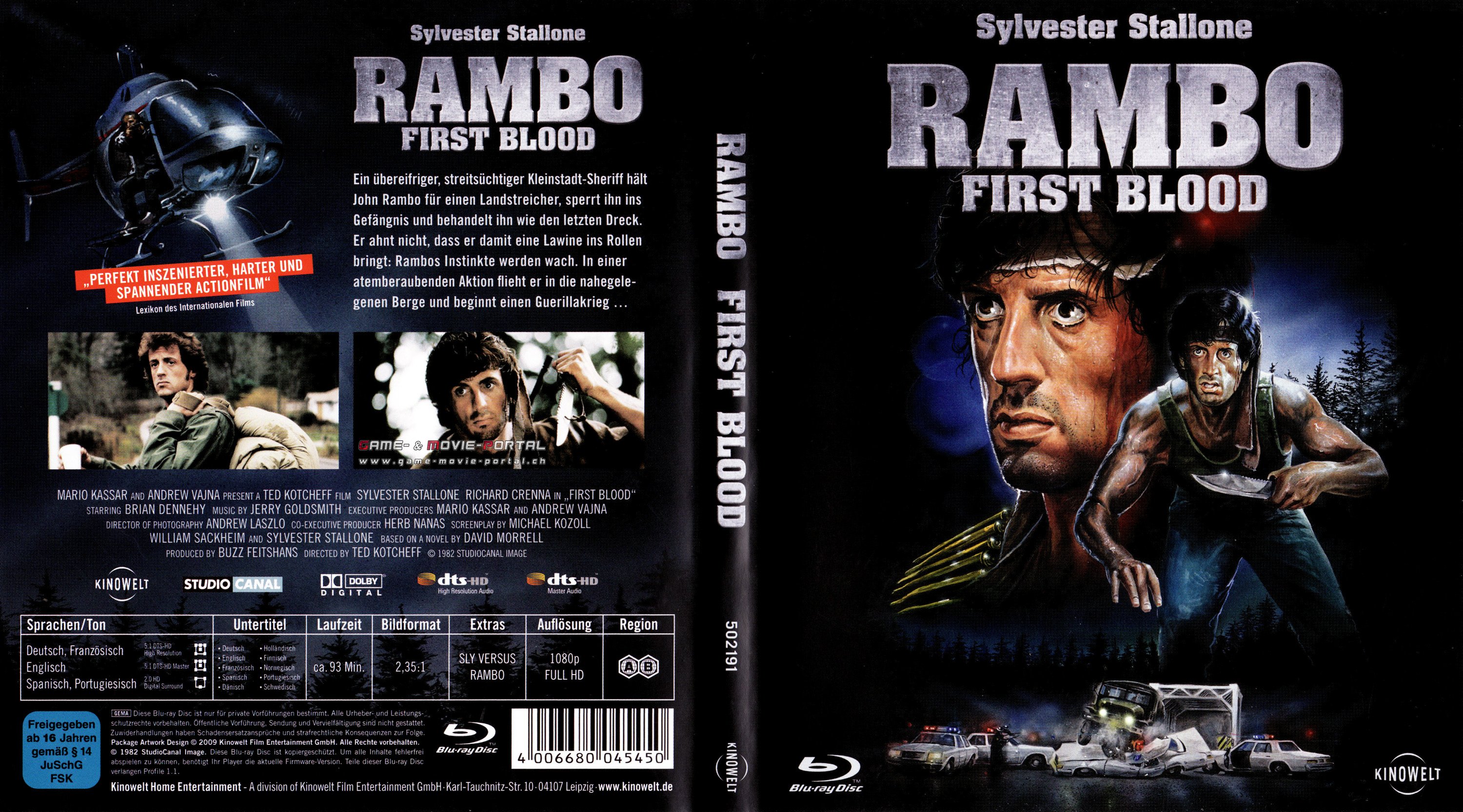 Rambo 1 First Blood | Blu-Ray Covers | Cover Century | Over 1.000.000 ...