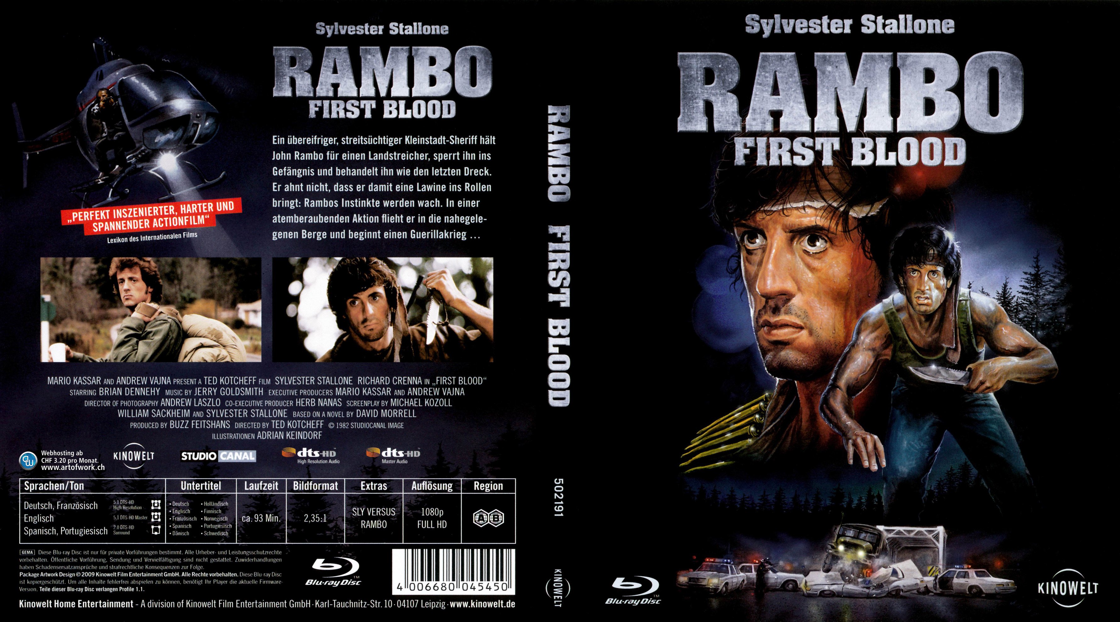 Rambo 1 First Blood | Blu-Ray Covers | Cover Century | Over 1.000.000 ...