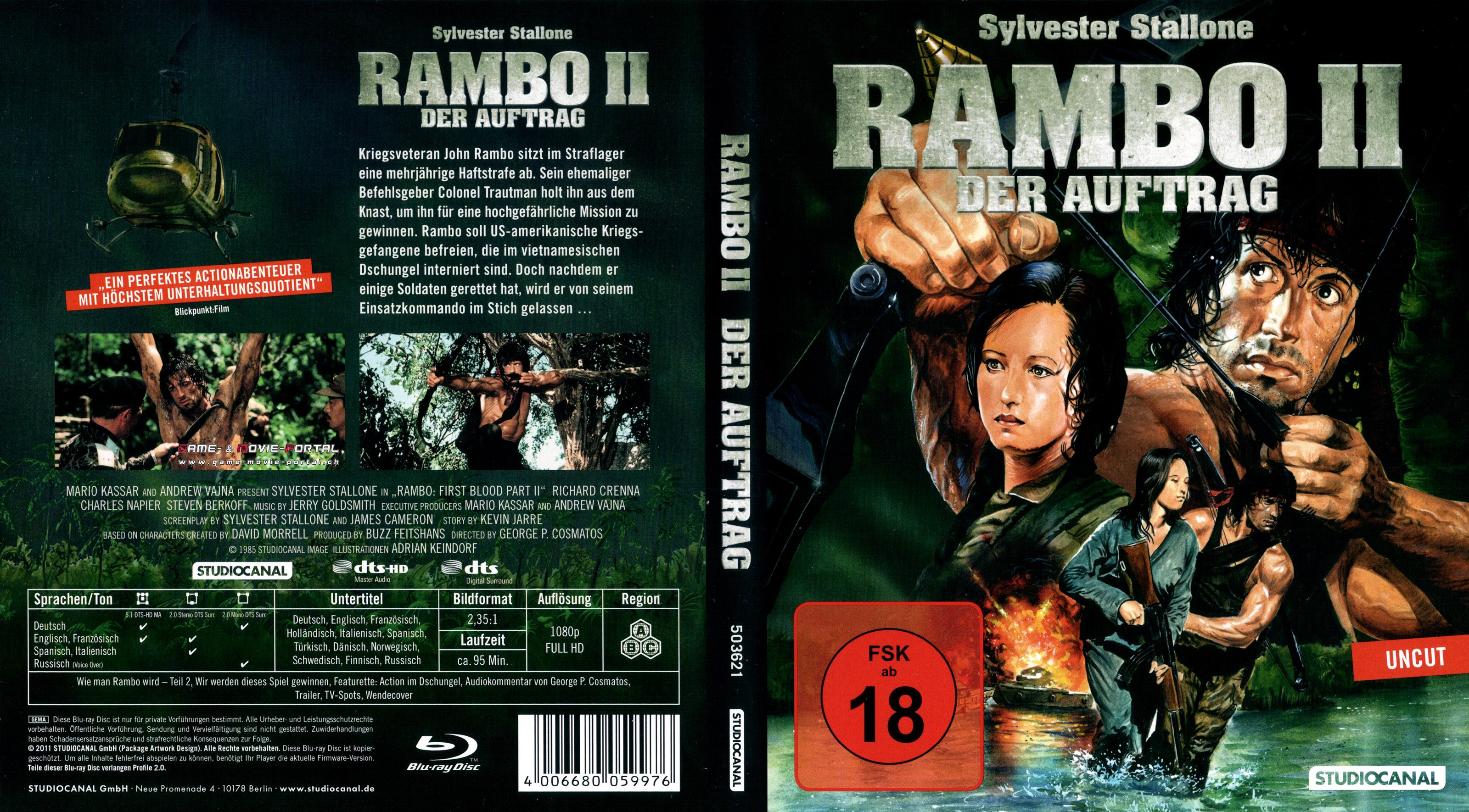 Rambo 2 Blu ray | Blu-Ray Covers | Cover Century | Over 1.000.000 Album ...