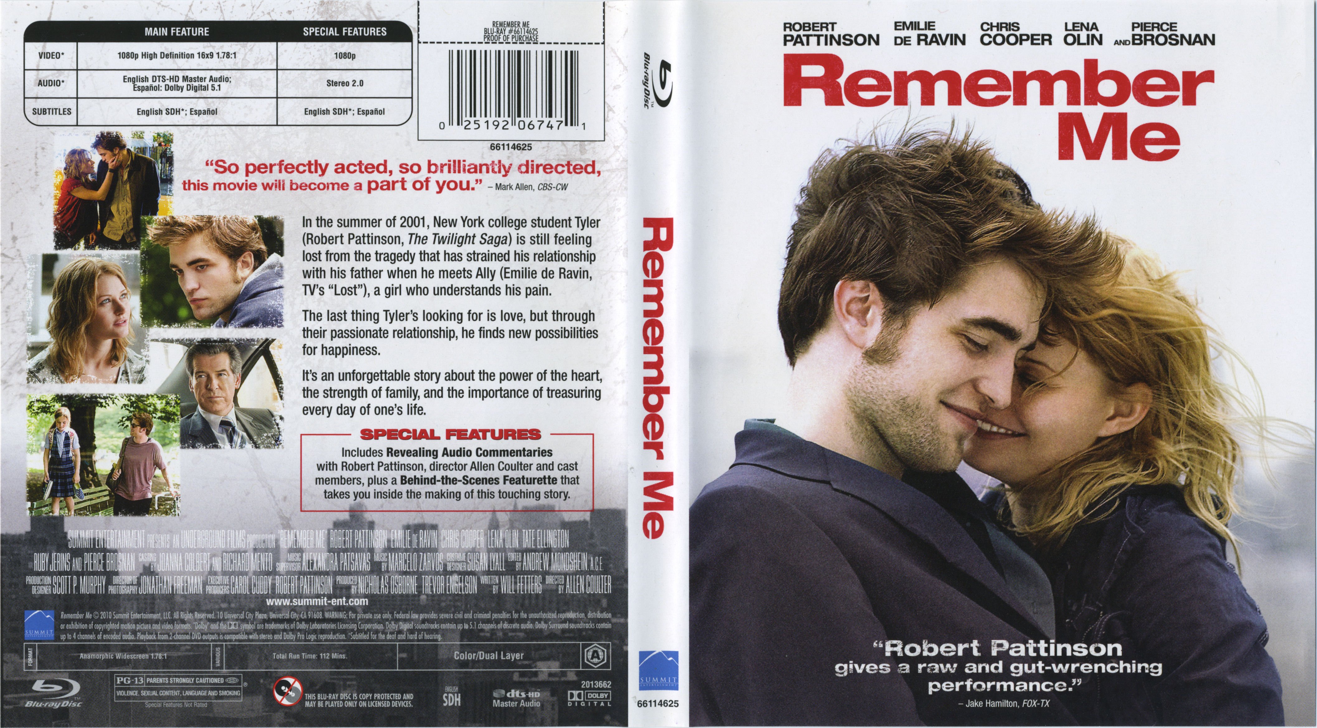 Remember Me 2010 Label 1 | Blu-Ray Covers | Cover Century | Over 1.000. ...