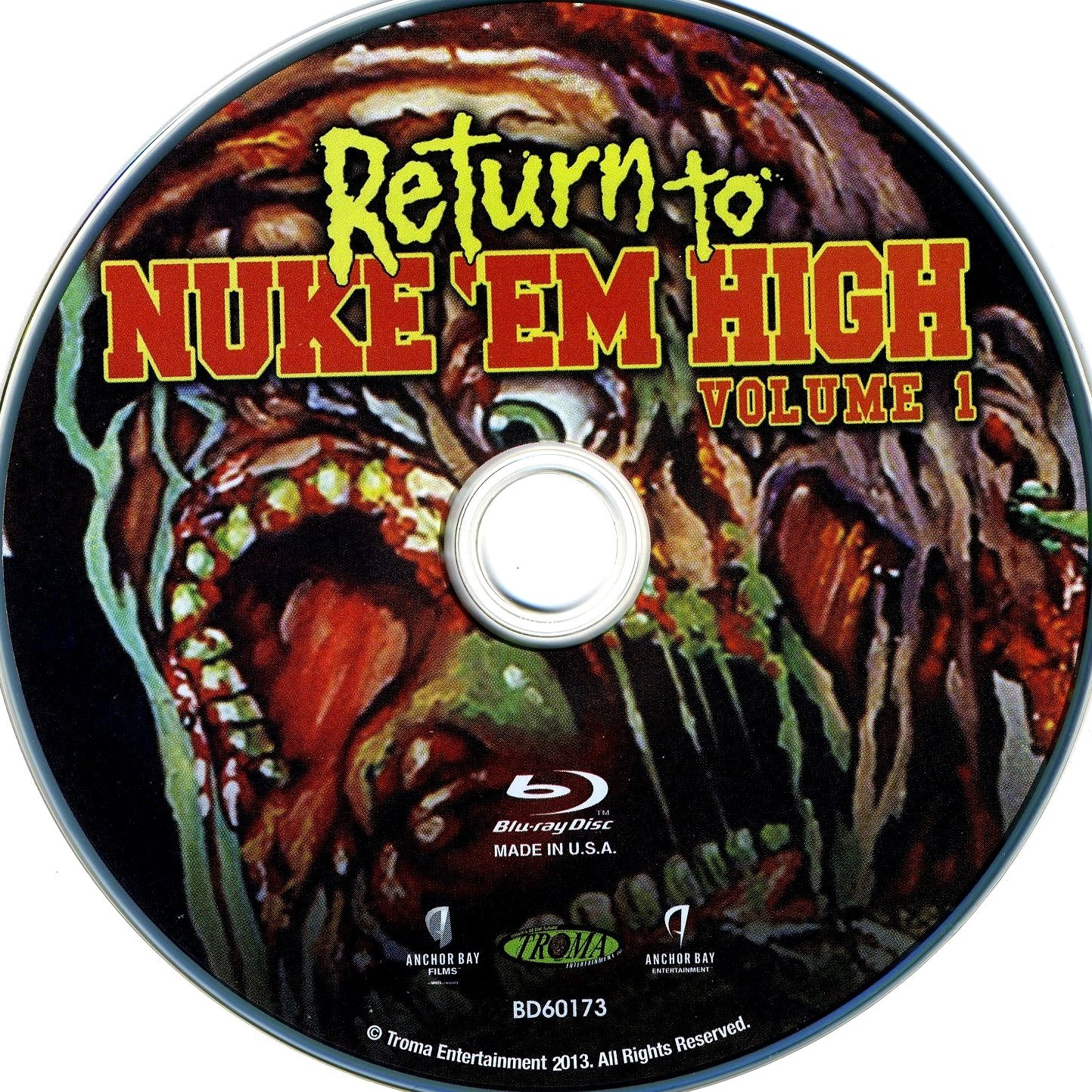 Return to Nuke Em High Volume 1 R1 Label | Blu-Ray Covers | Cover ...