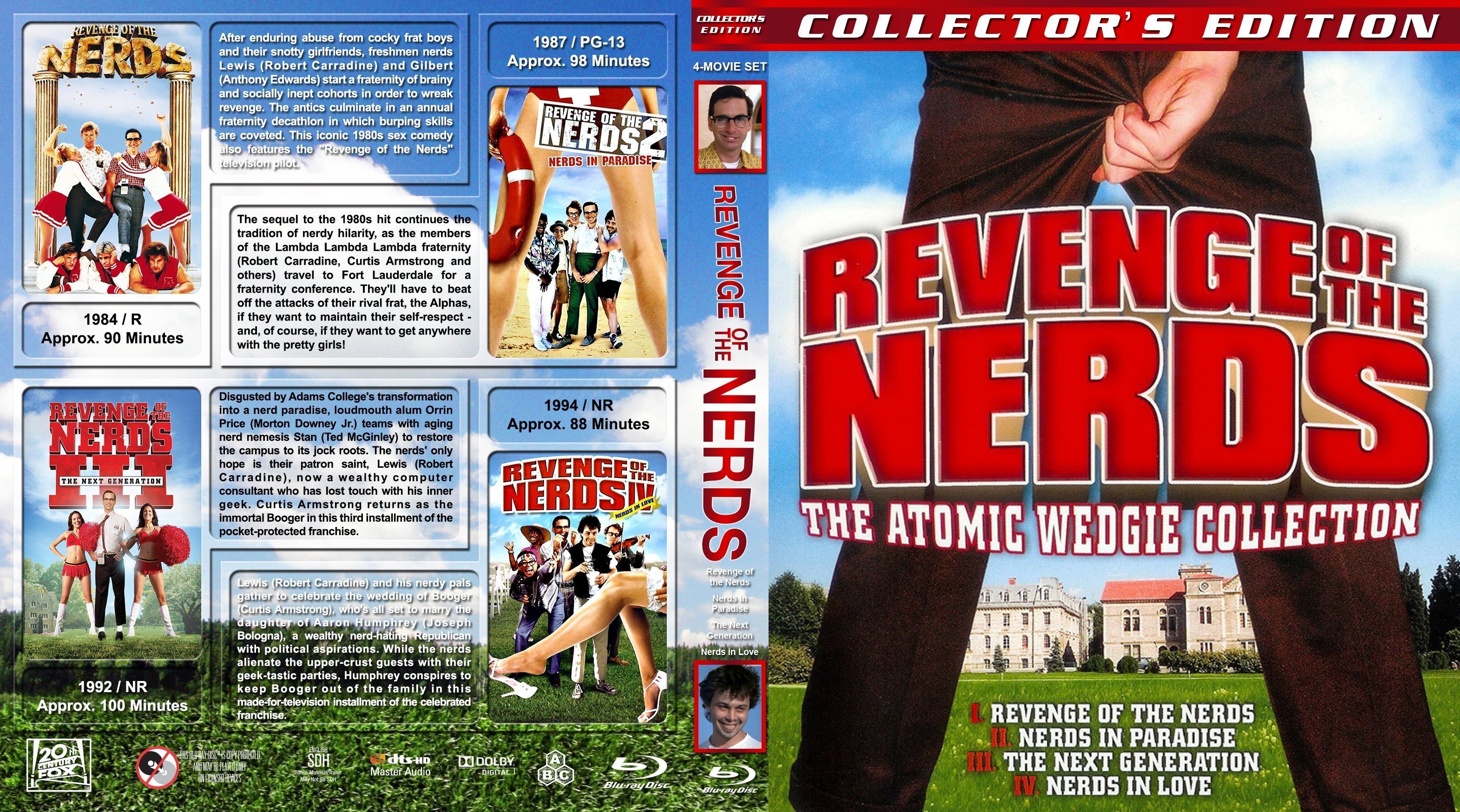 Revenge of the Nerds The Atomic Wedgie Collection 1984 1994 R1 | Blu-Ray Covers | Cover Century ...