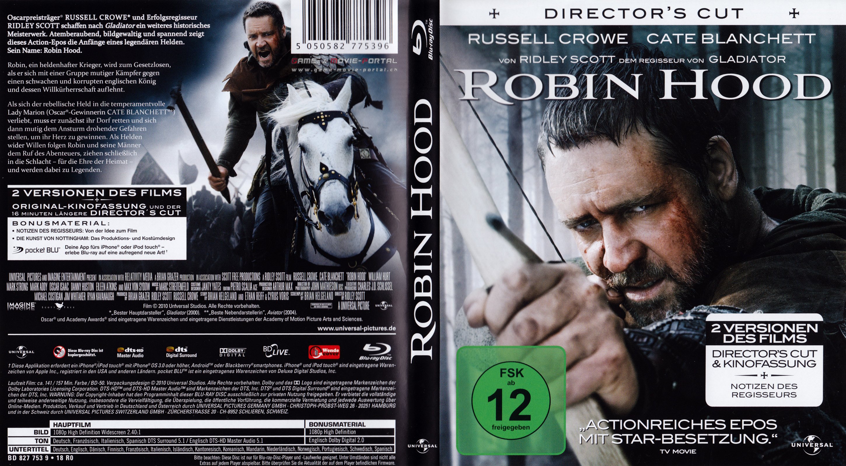 Robin Hood Ridley Scott Russell Crowe | Blu-Ray Covers | Cover Century ...