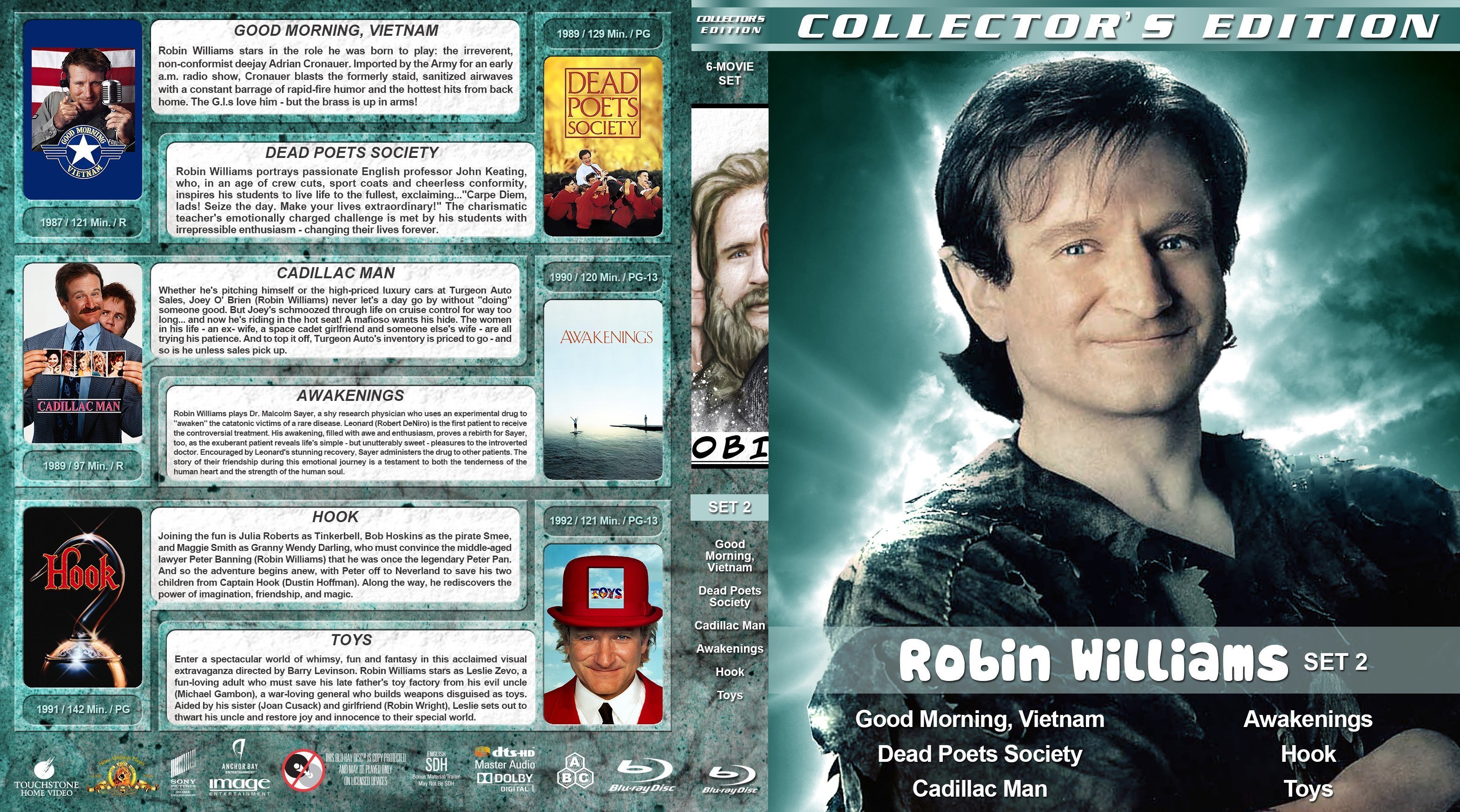 Robin Williams Collection Set 2 1987 1992 R1 | Blu-Ray Covers | Cover ...