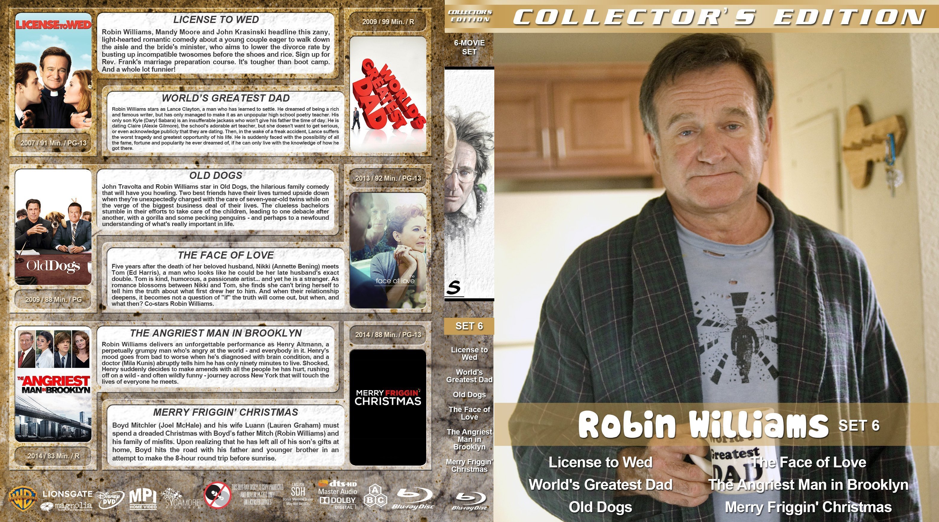Robin Williams Collection Set 6 2007 R1 | Blu-Ray Covers | Cover ...