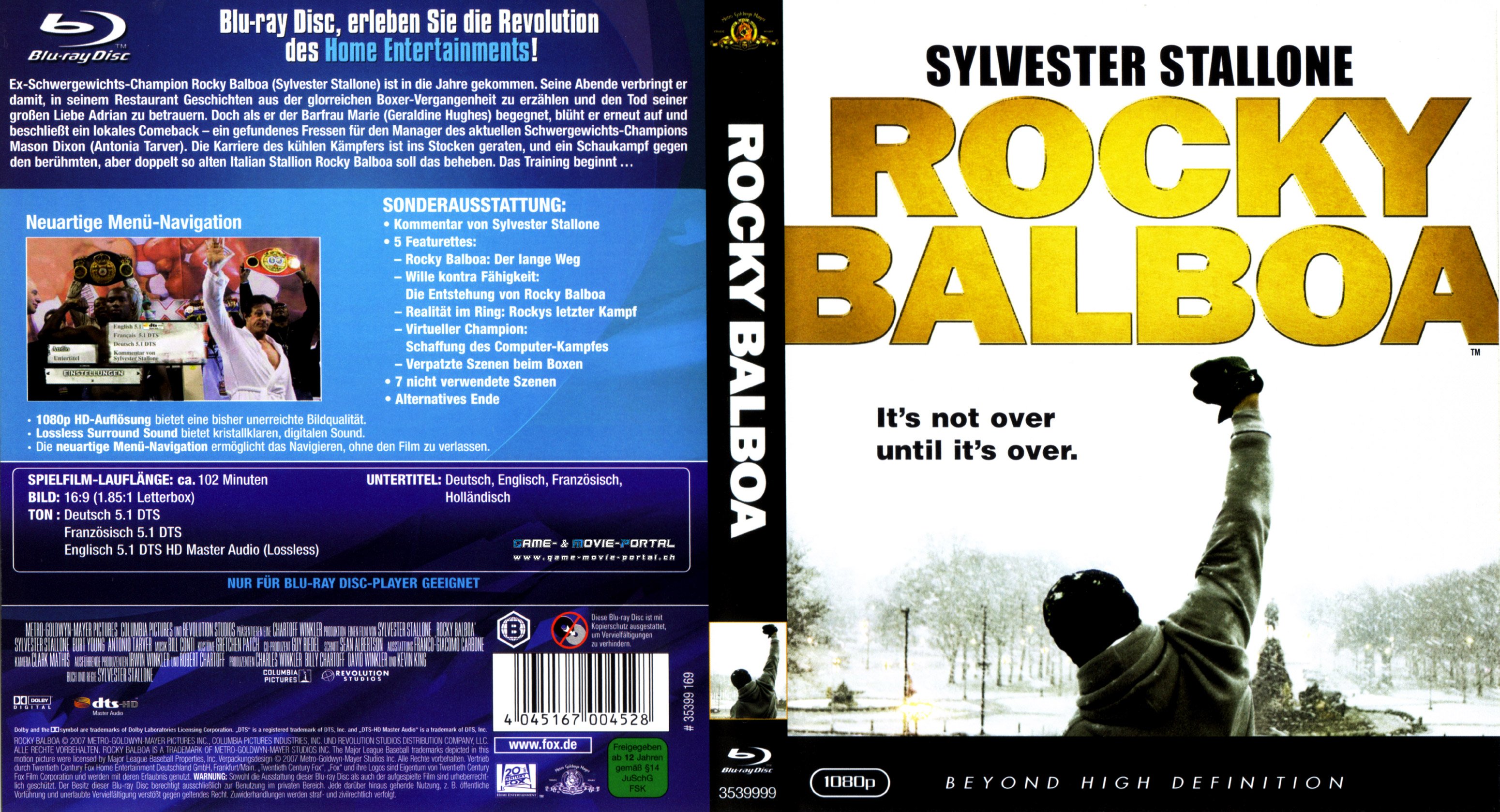 Rocky Balboa Sylvester Stallone | Blu-Ray Covers | Cover Century | Over ...