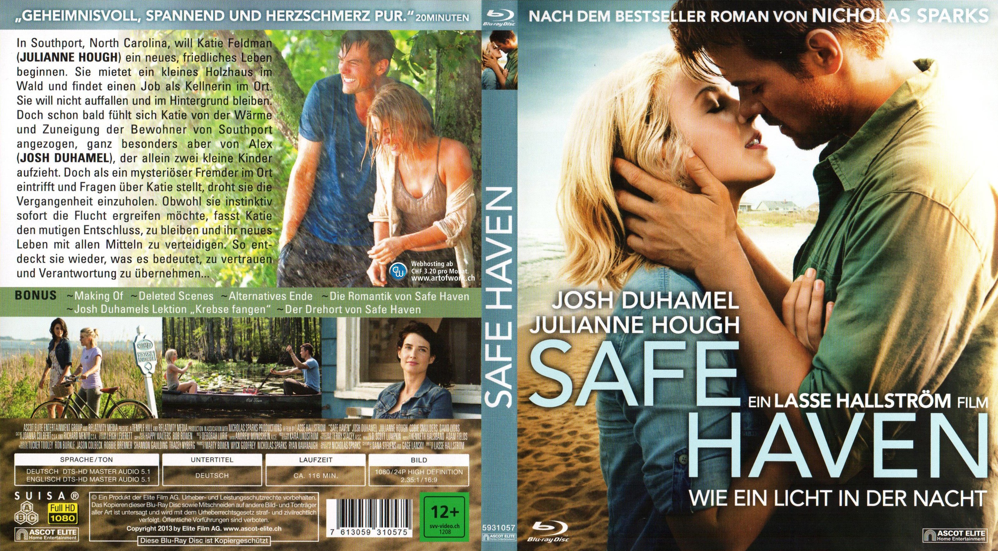 Safe Haven Wie ein Licht in der Nacht Nicholas Sparks | Blu-Ray Covers ...