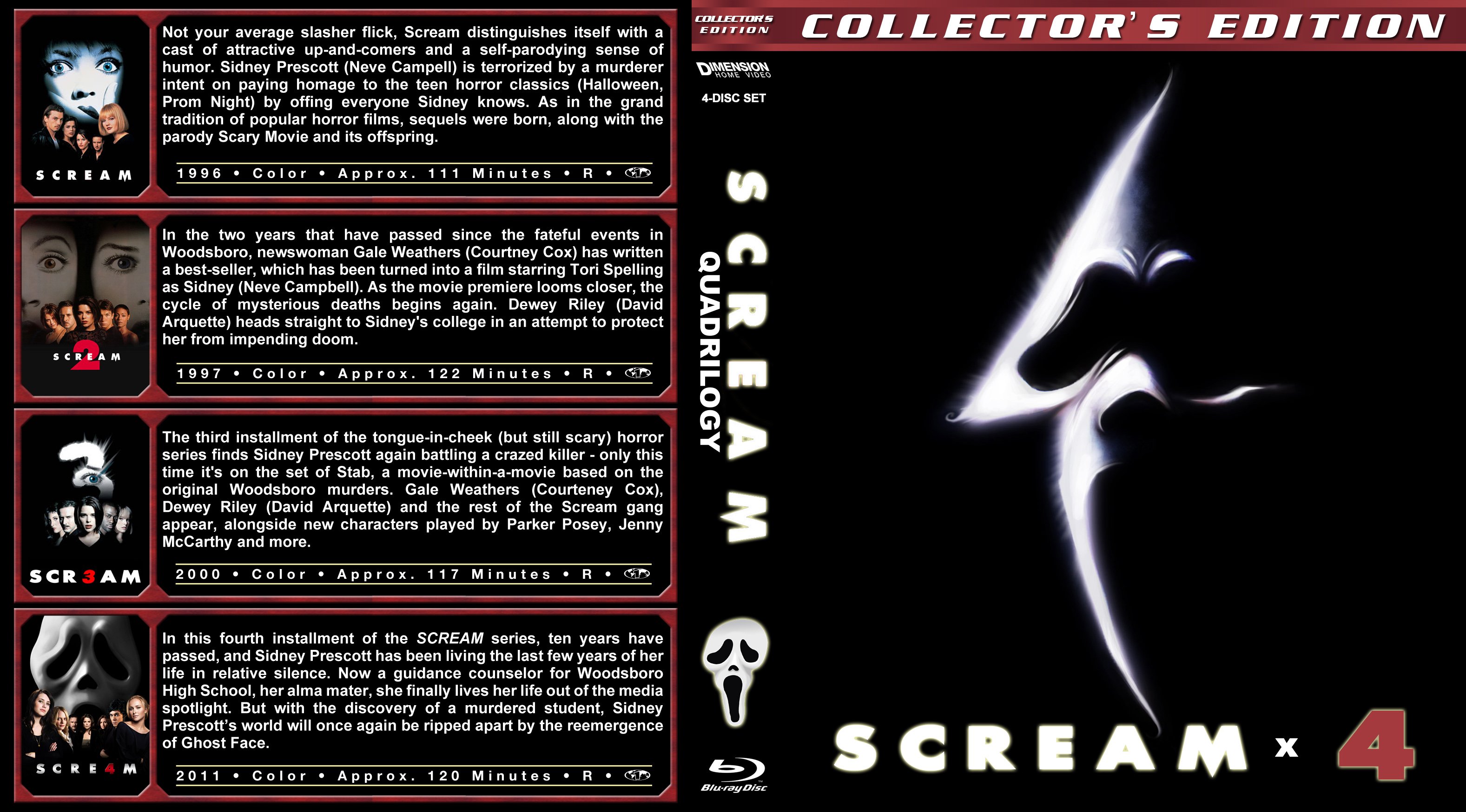 Scream Collection 1996 2011 R1 | Blu-Ray Covers | Cover Century | Over ...