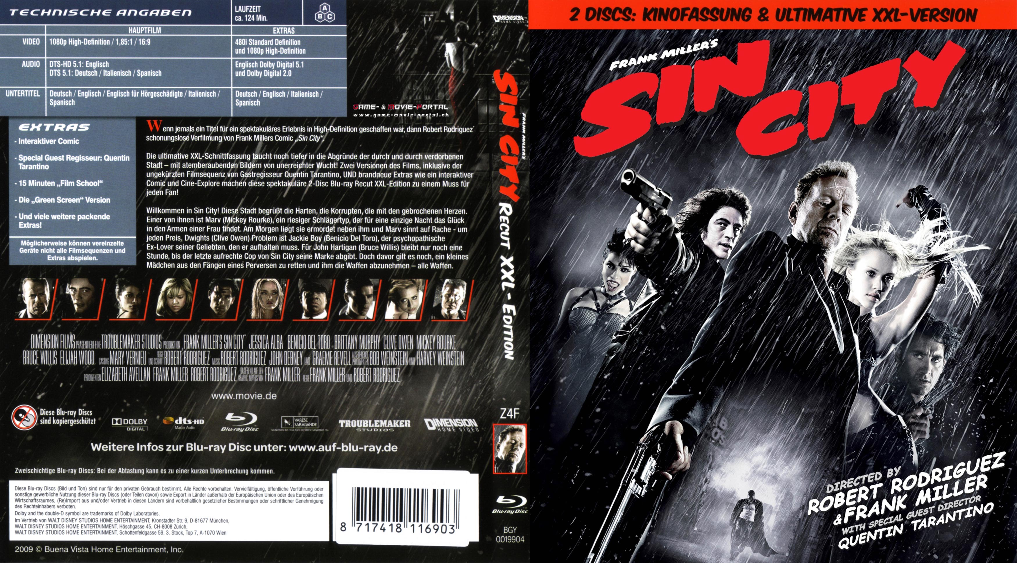 Sin City XXL Edition Recut | Blu-Ray Covers | Cover Century | Over 1. ...