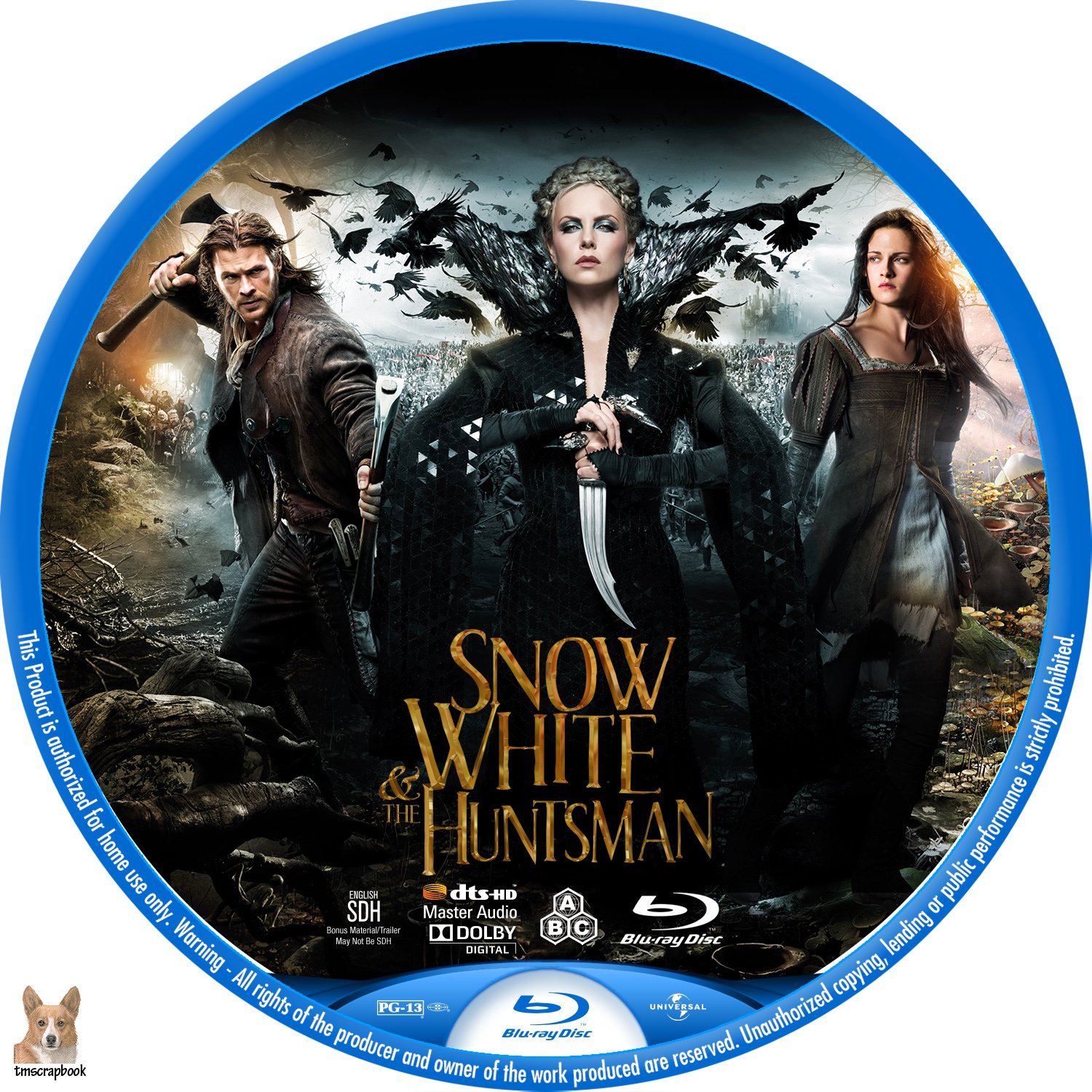 Snow White the Huntsman R1 Labels | Blu-Ray Covers | Cover Century ...