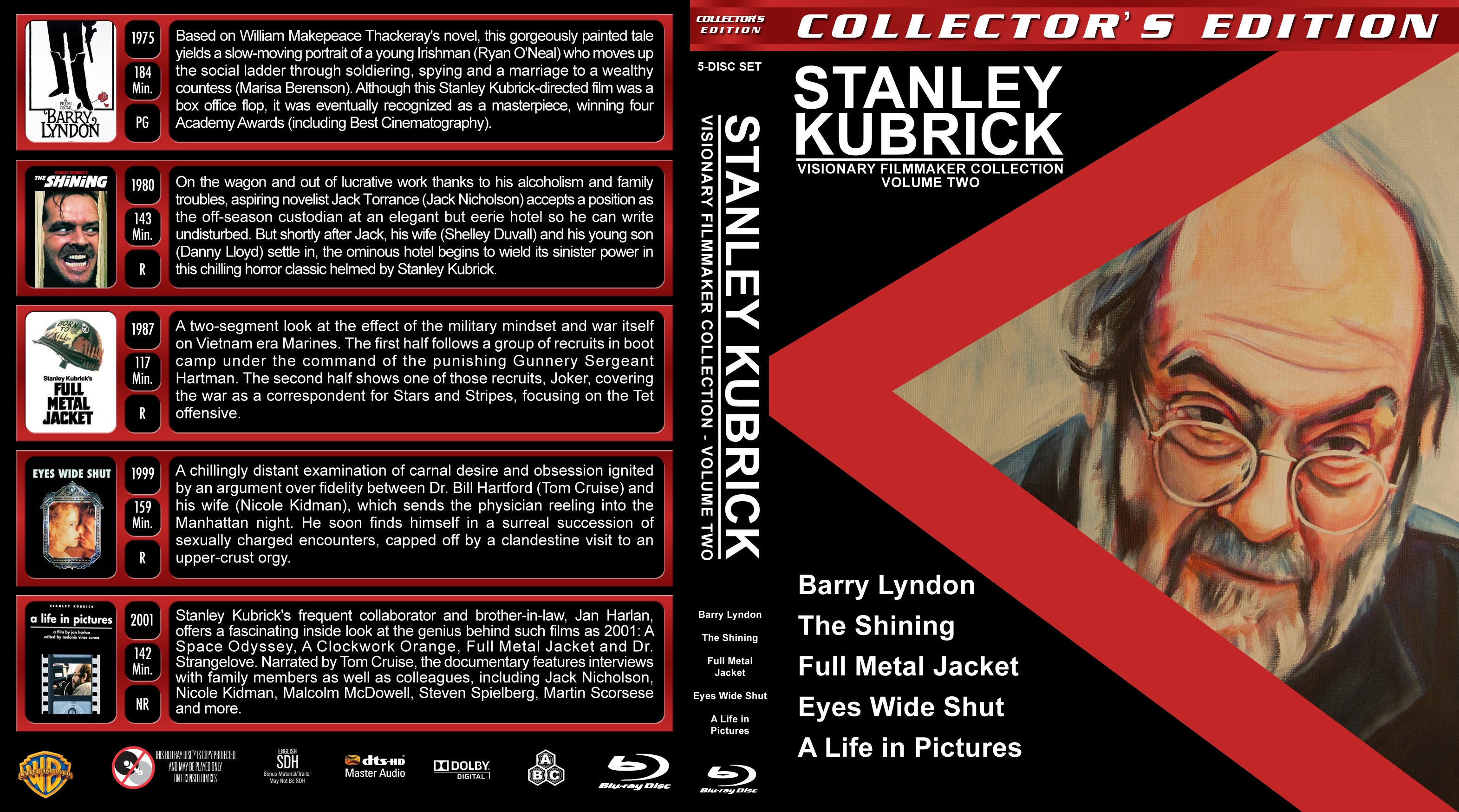 Stanley Kubrick Visionary Filmmaker Collection Volume 2 1975 2001 R1 | Blu-Ray Covers | Cover ...