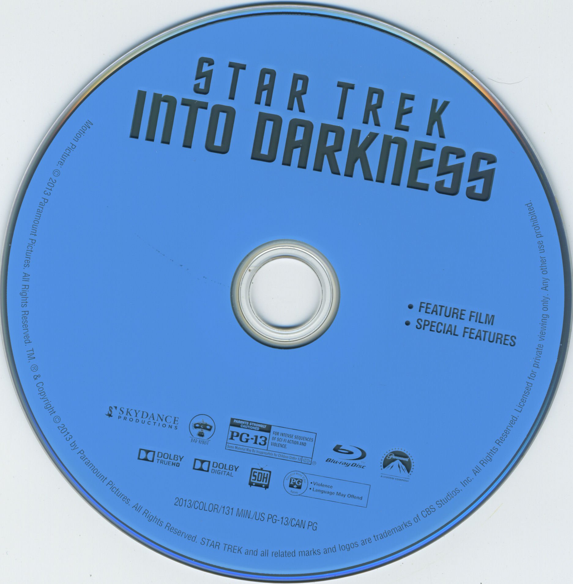 Star Trek Into Darkness Labels | Blu-Ray Covers | Cover Century | Over ...