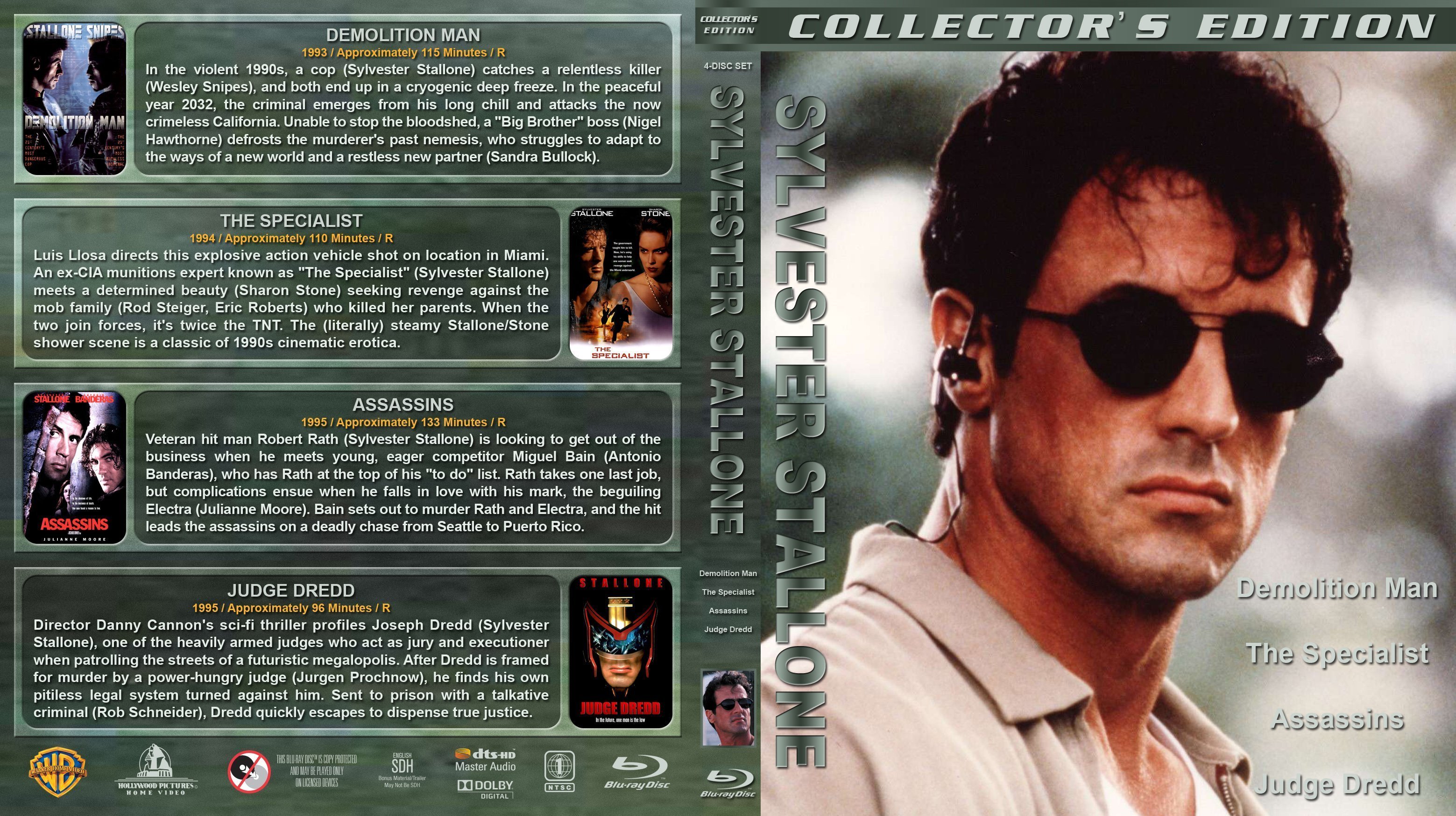 Sylvester Stallone Quad 1993 1995 R1 | Blu-Ray Covers | Cover Century ...