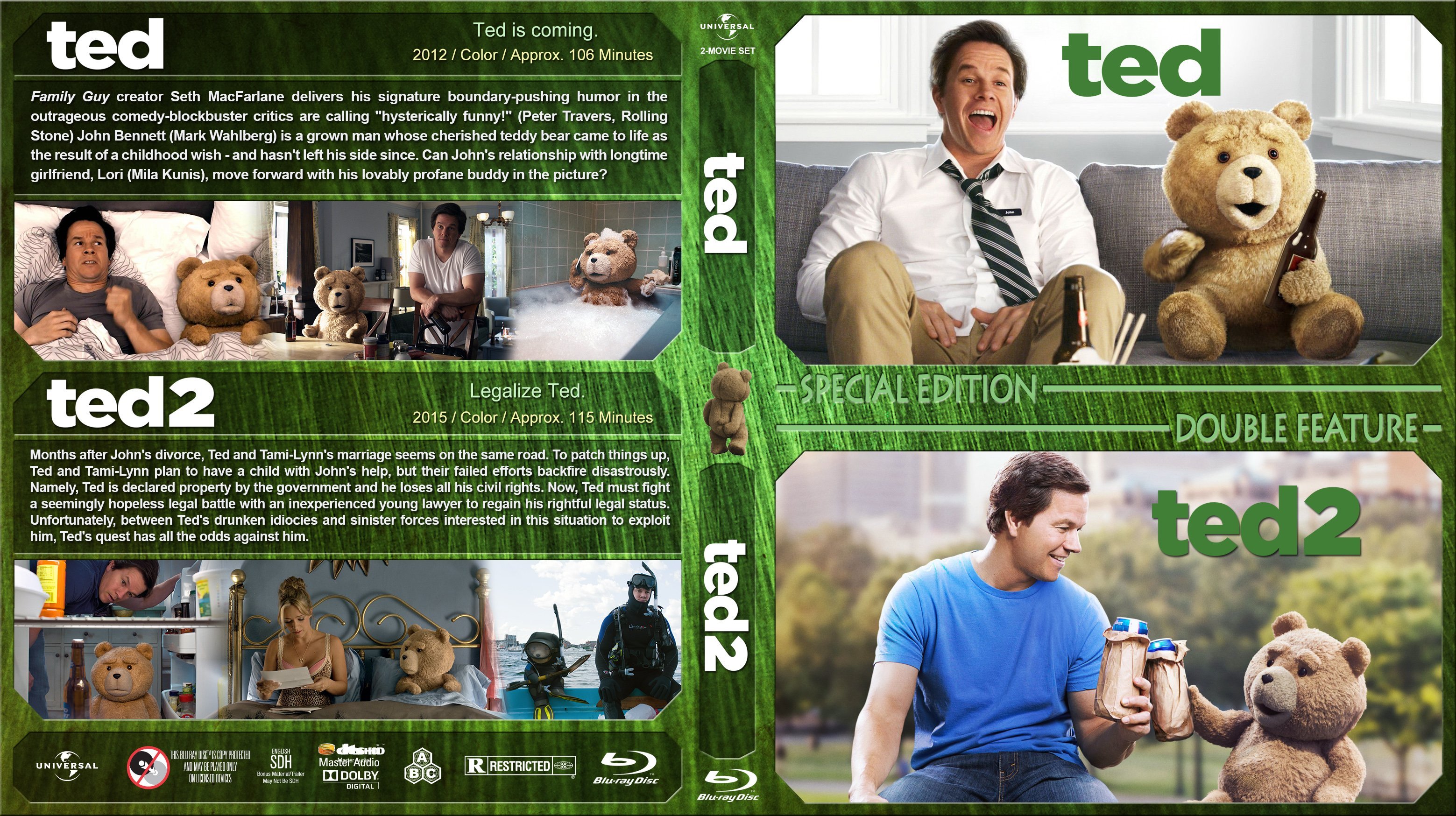 Ted Double Feature R1 | Blu-Ray Covers | Cover Century | Over 1.000.000 ...