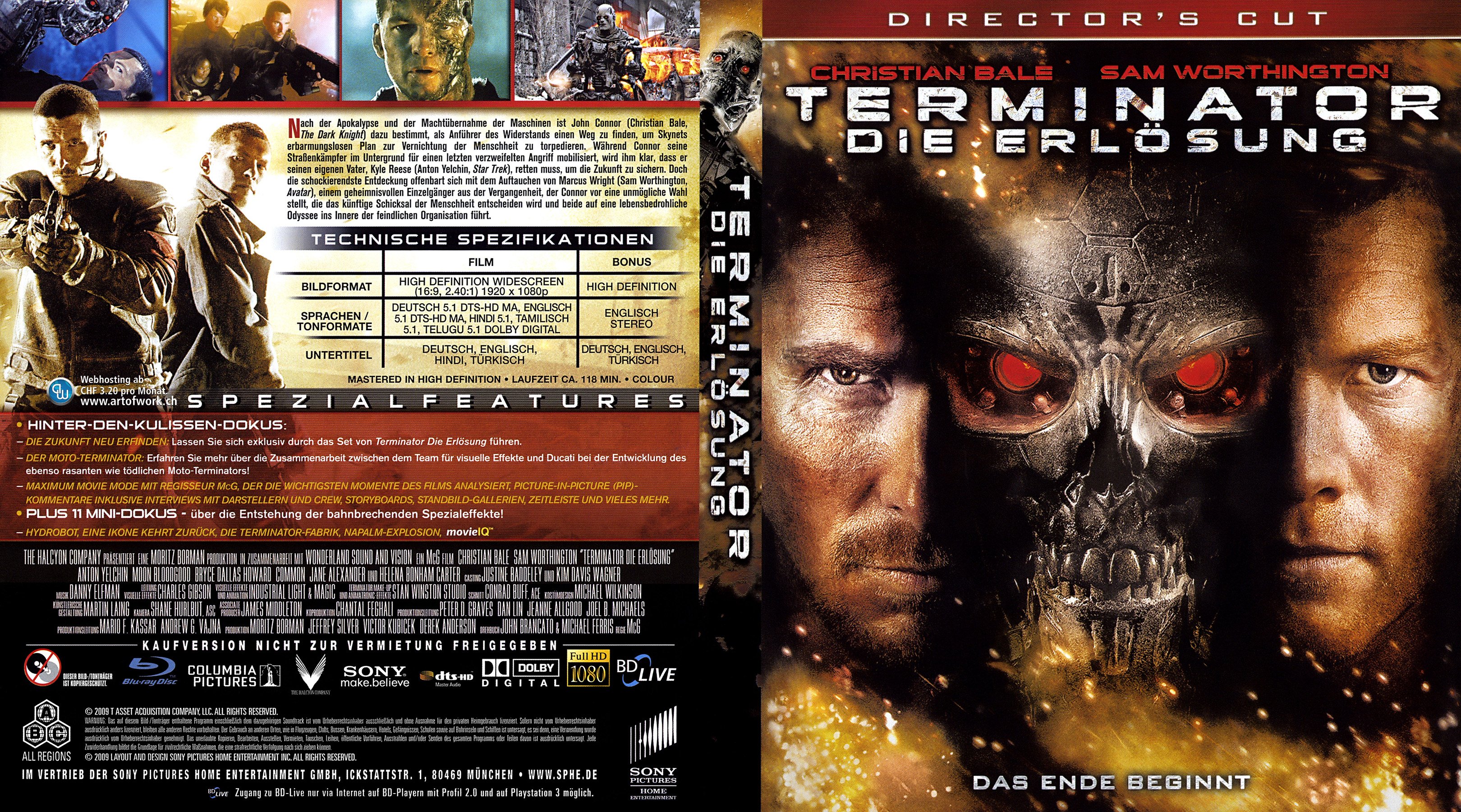 Terminator 4 Die Erloesung Salvation Sam Worthington Christian Bale ...