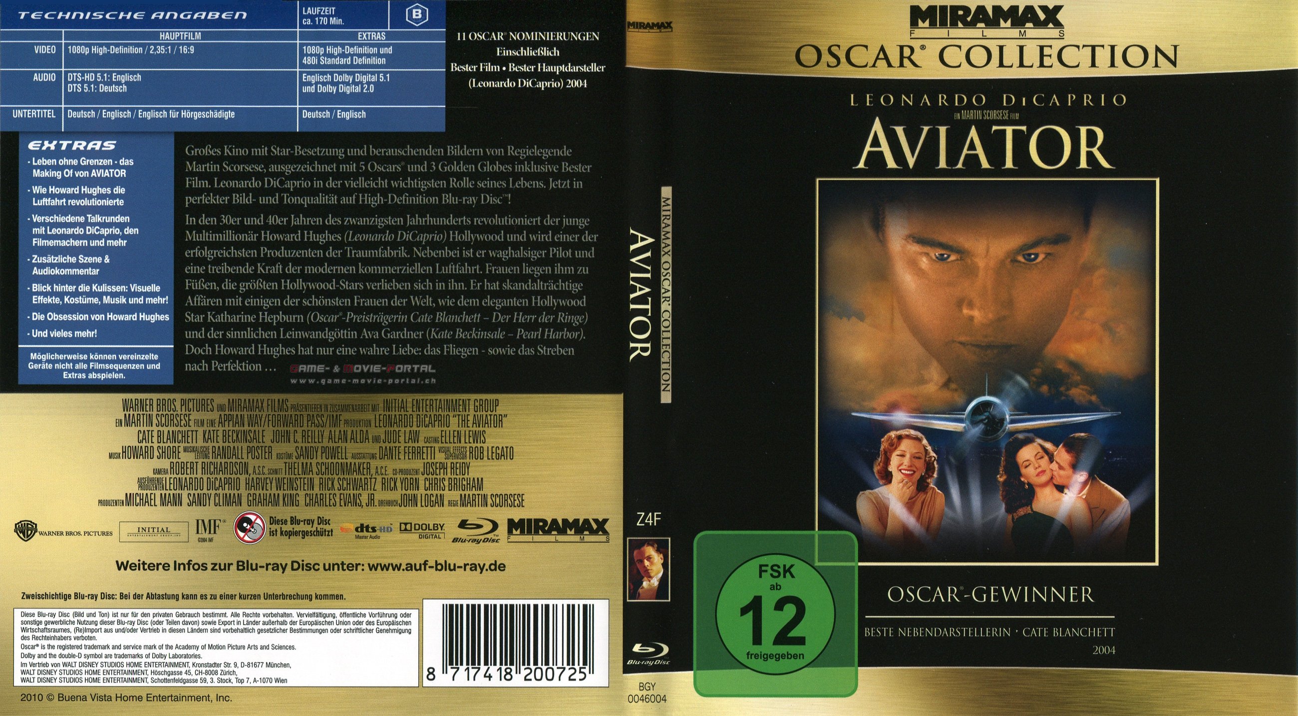 The Aviator Leonardo Di Caprio | Blu-Ray Covers | Cover Century | Over ...