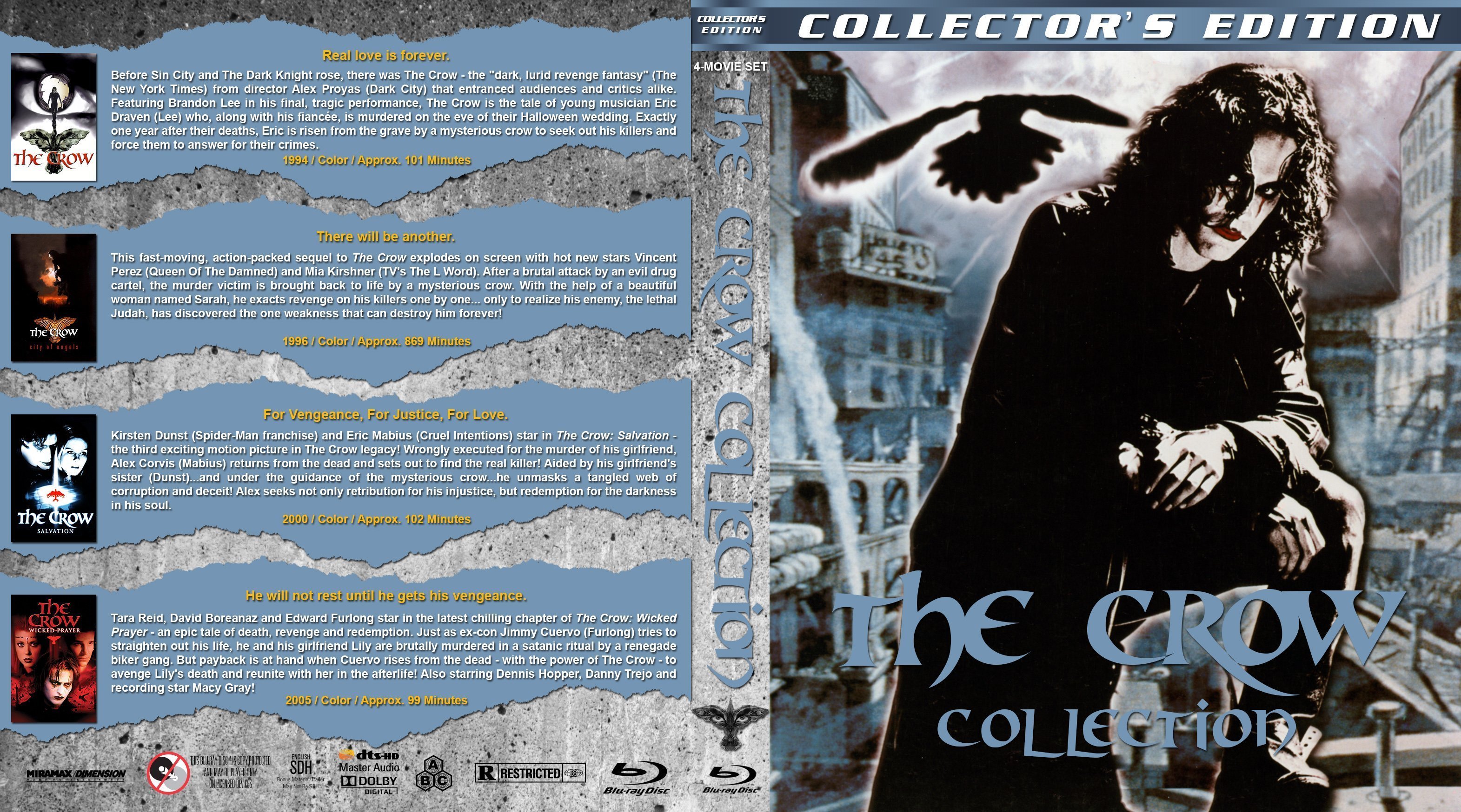The Crow Collection 1994 2005 R1 s 2 | Blu-Ray Covers | Cover Century ...