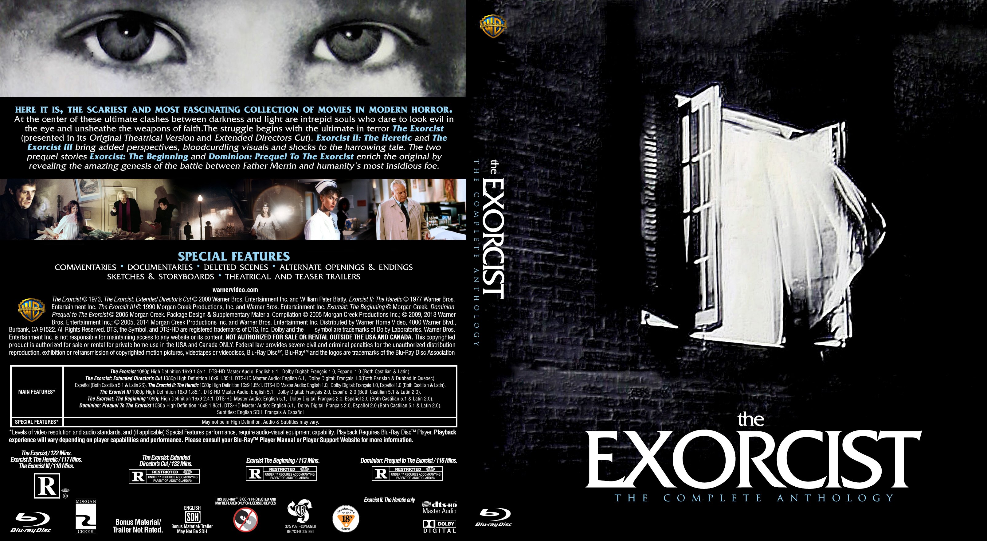The Exorcist Anthology Collection 1973 2005 | Blu-Ray Covers | Cover ...