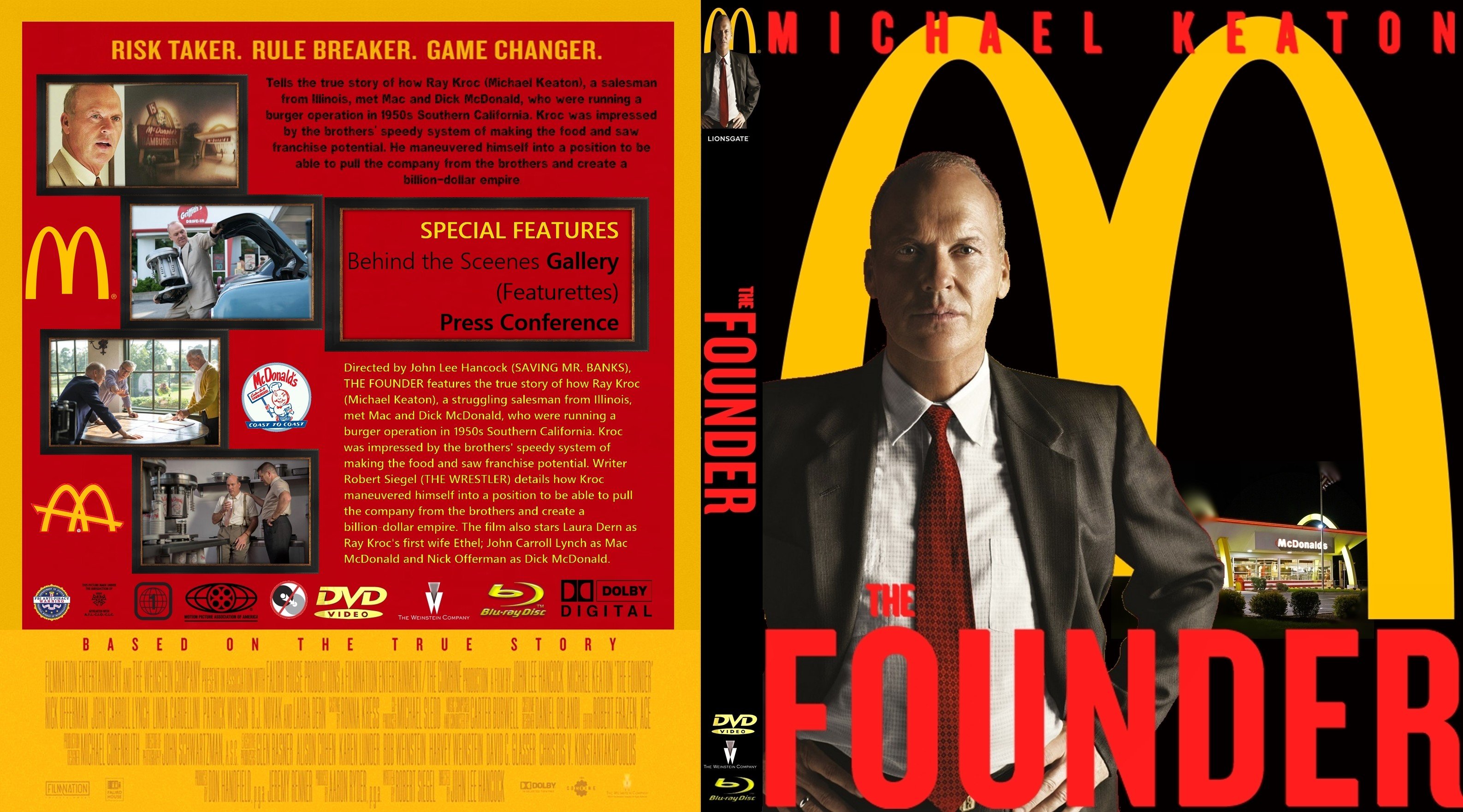 The Founder 2017 R1 | Blu-Ray Covers | Cover Century | Over 1.000.000 ...