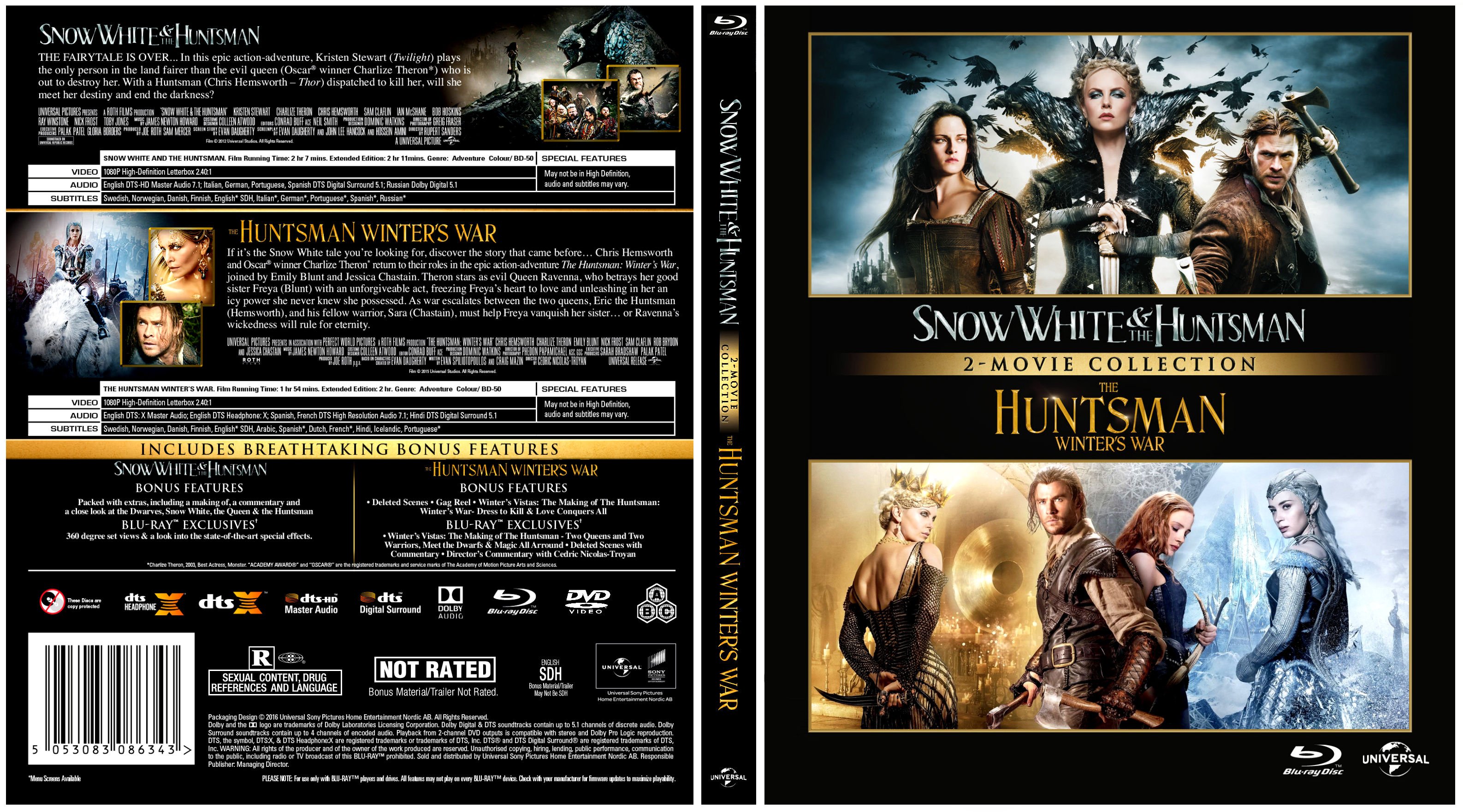 The Huntsman 2 Movie Collection 2016 | Blu-Ray Covers | Cover Century ...