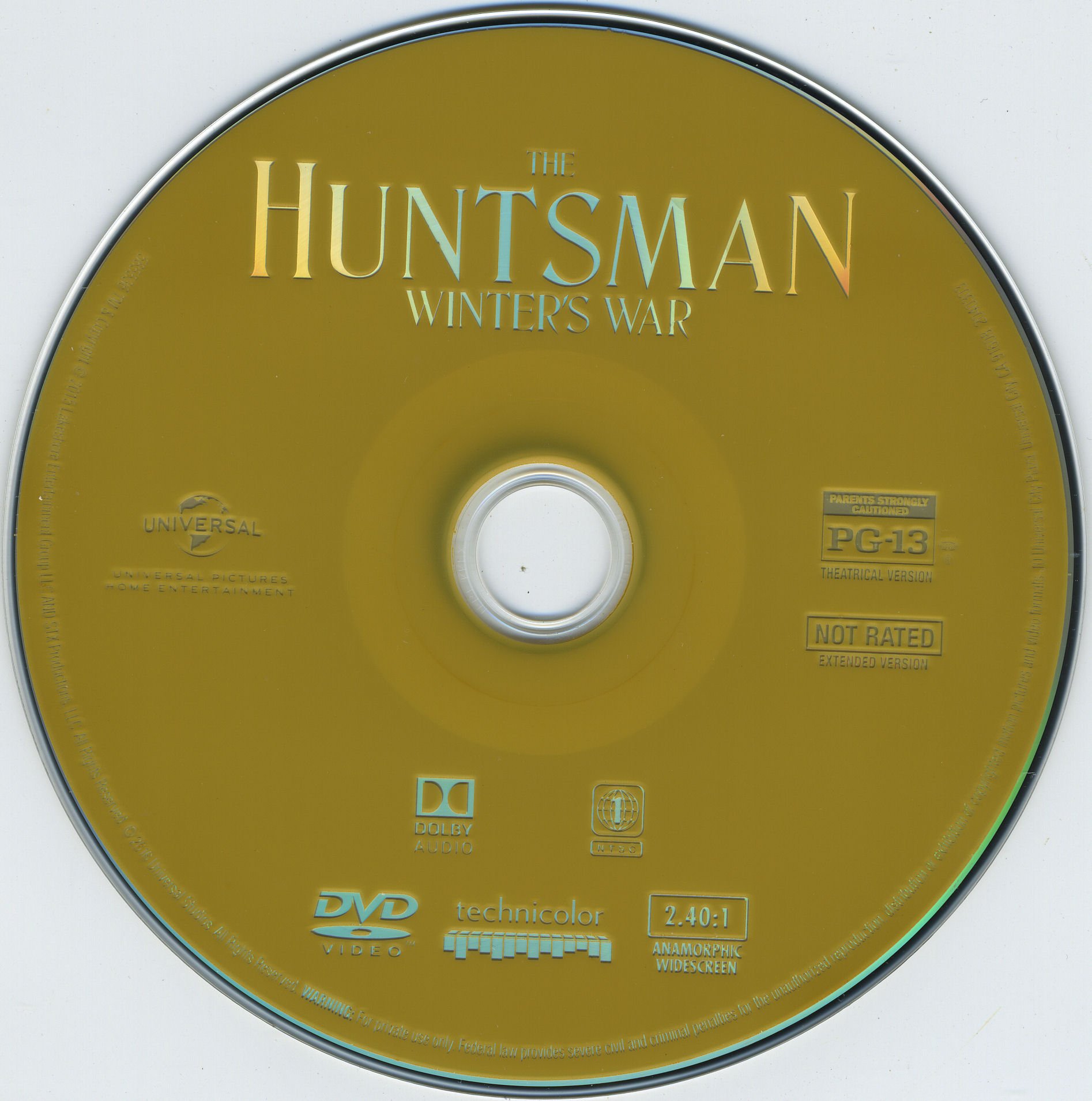 The Huntsman Winter s War 2016 Labels | Blu-Ray Covers | Cover Century ...