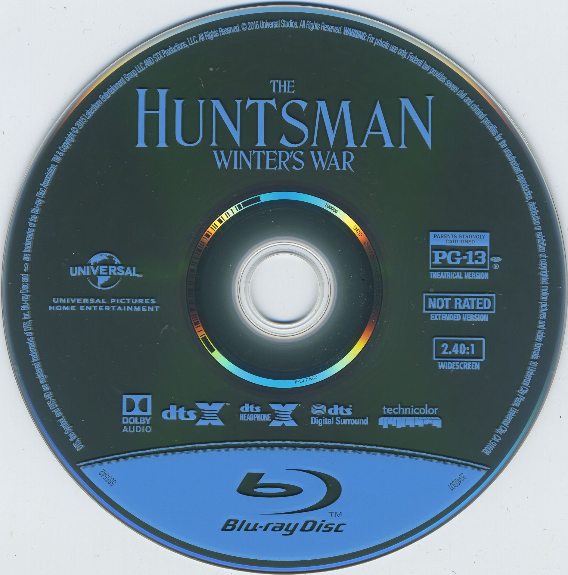 The Huntsman Winter s War 2016 Labels 1 | Blu-Ray Covers | Cover ...