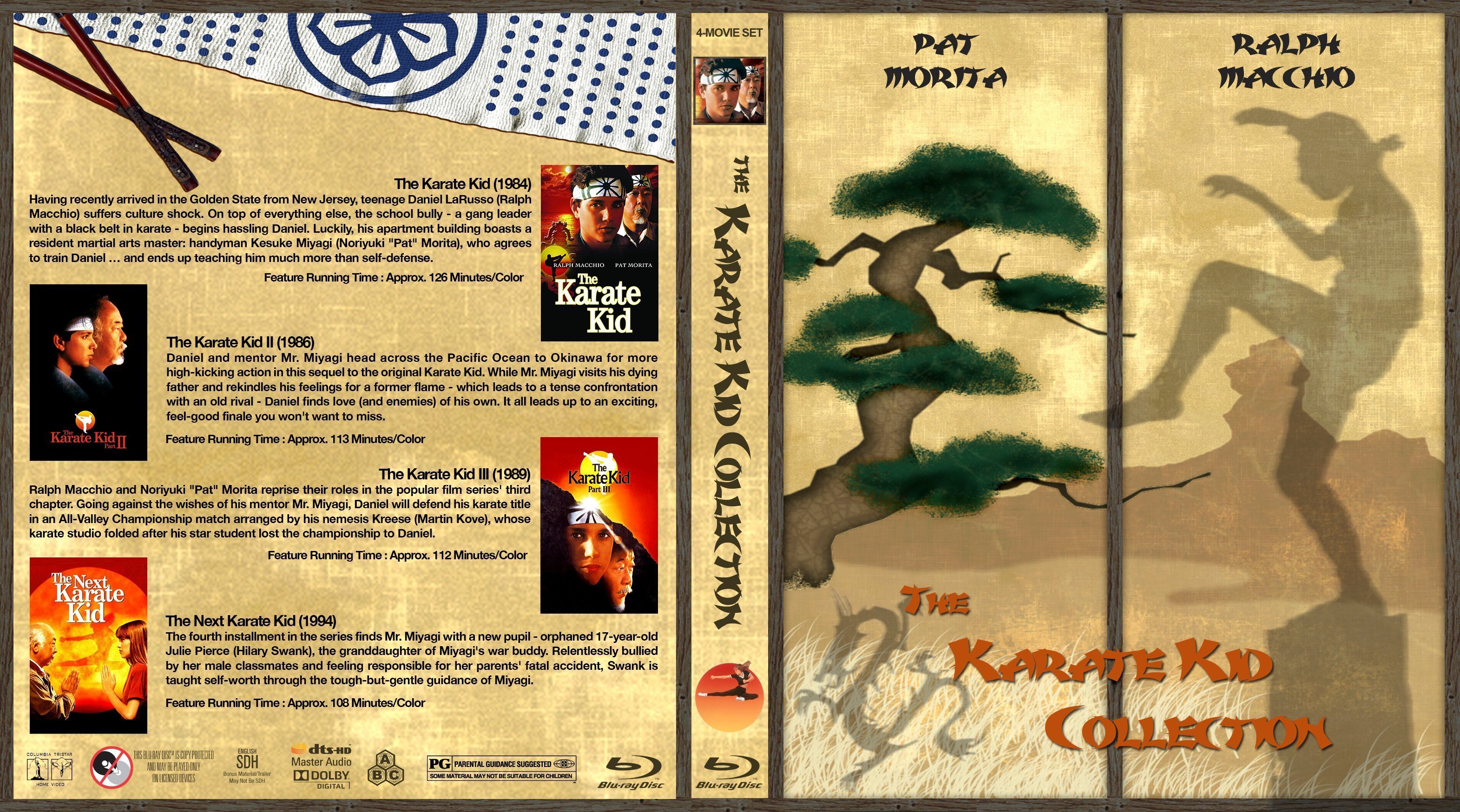 The Karate Kid Collection 4 movie set 1984 1994 R1 | Blu-Ray Covers ...