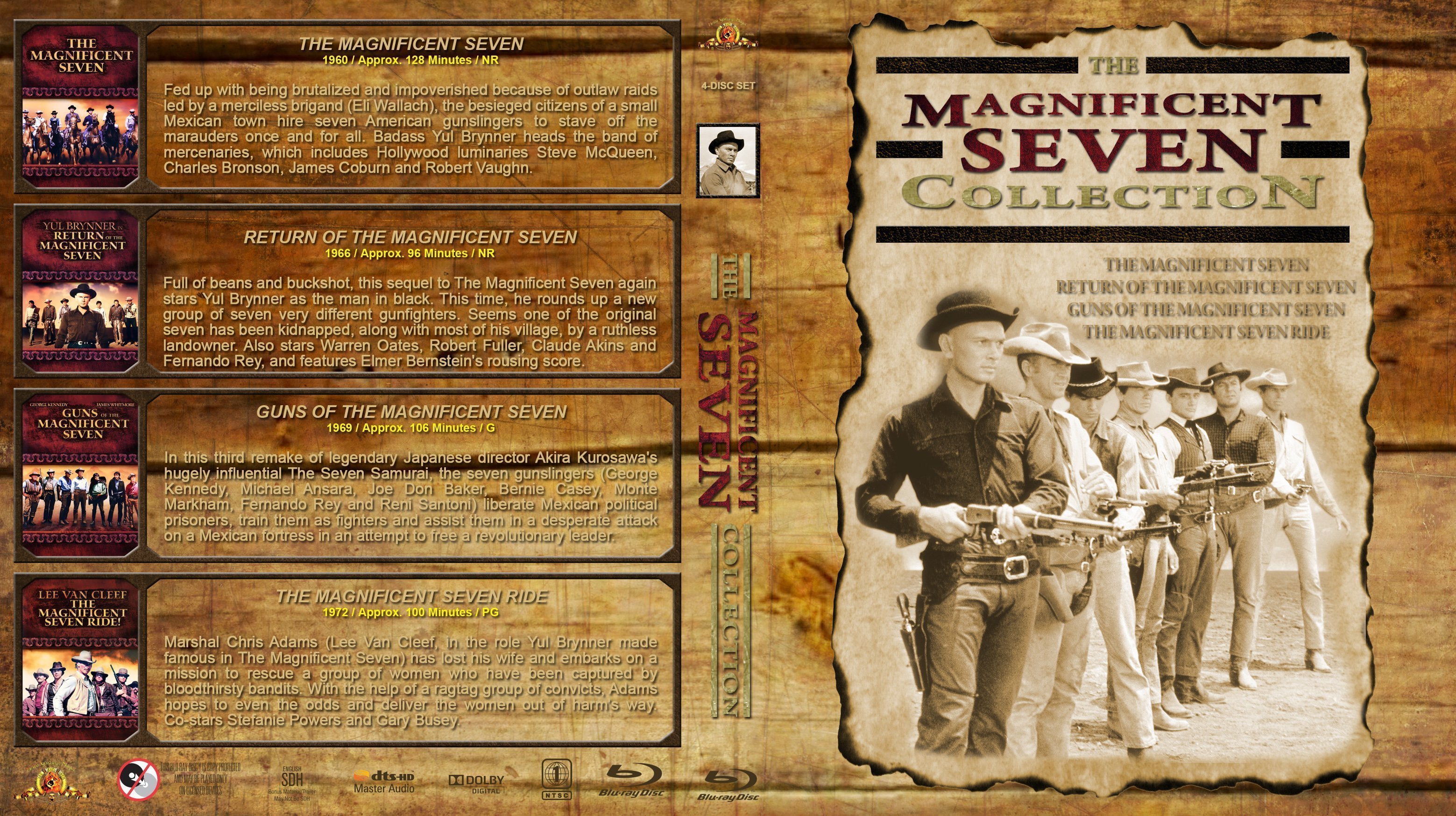 The Magnificent Seven Collection 1960 1972 R1 | Blu-Ray Covers | Cover ...