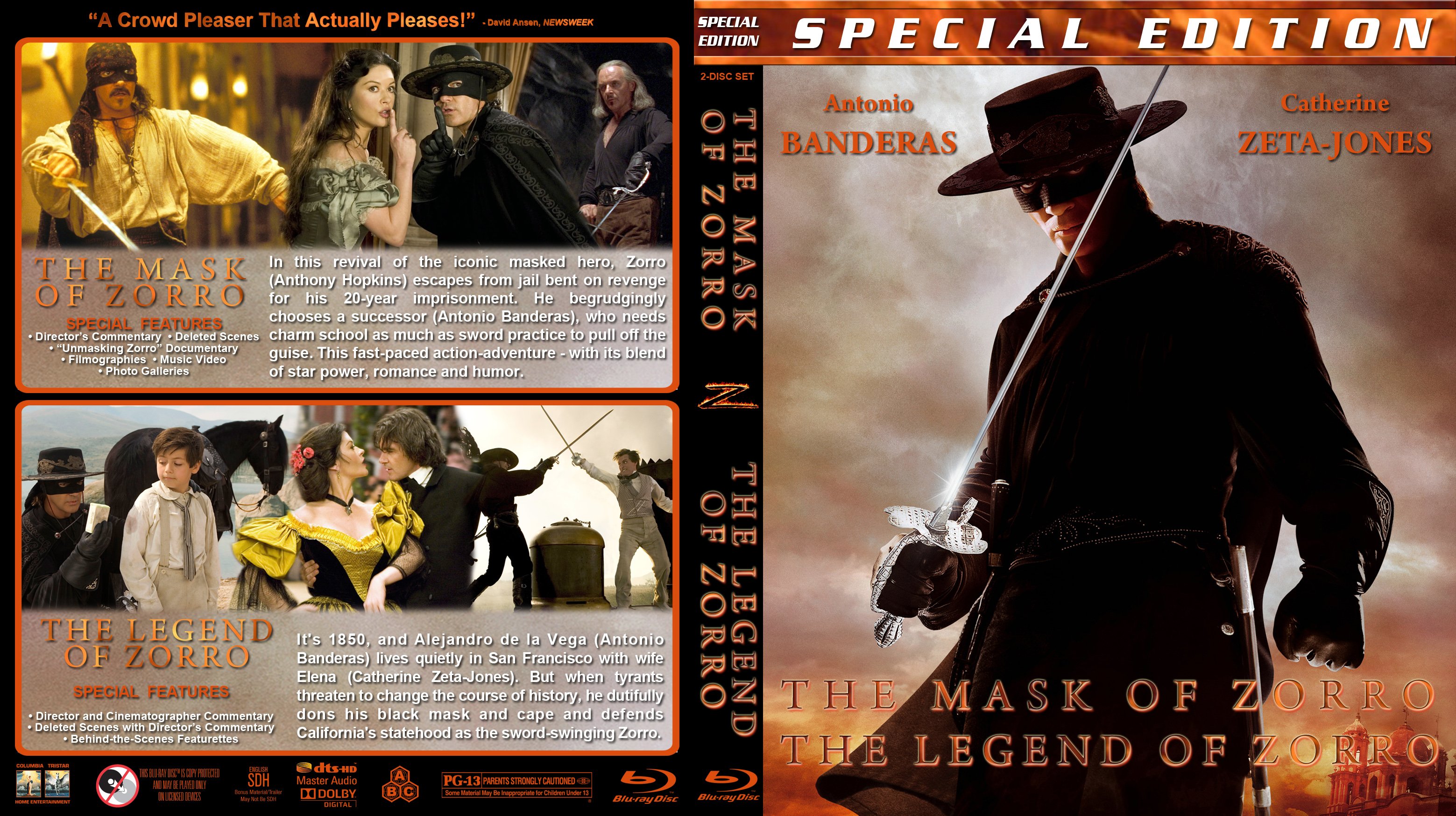 The Mask of Zorro The Legend of Zorro Double 1998 2005 R1 | Blu-Ray ...