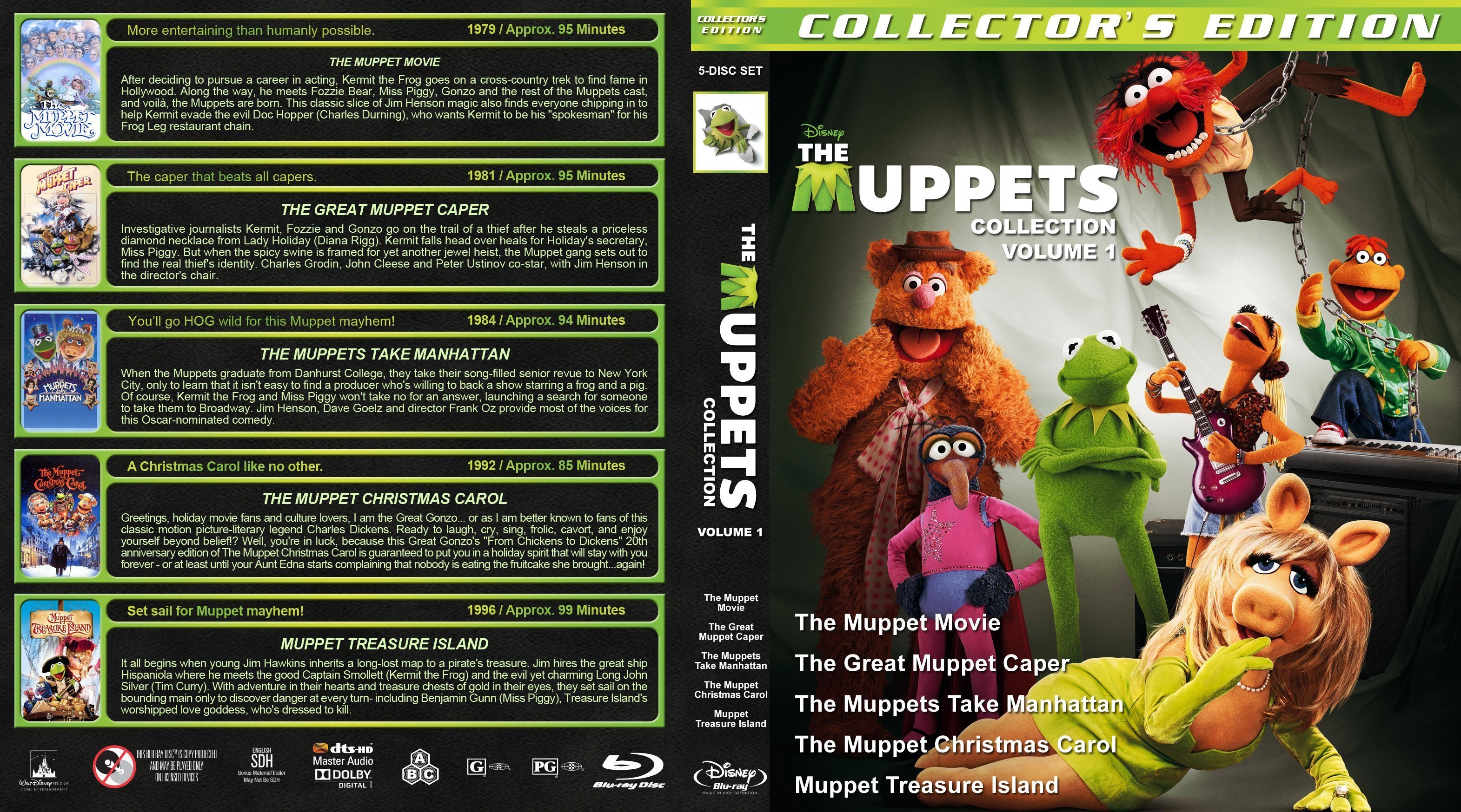 The Muppets Collection Volume 1 1979 1996 R1 | Blu-Ray Covers | Cover ...